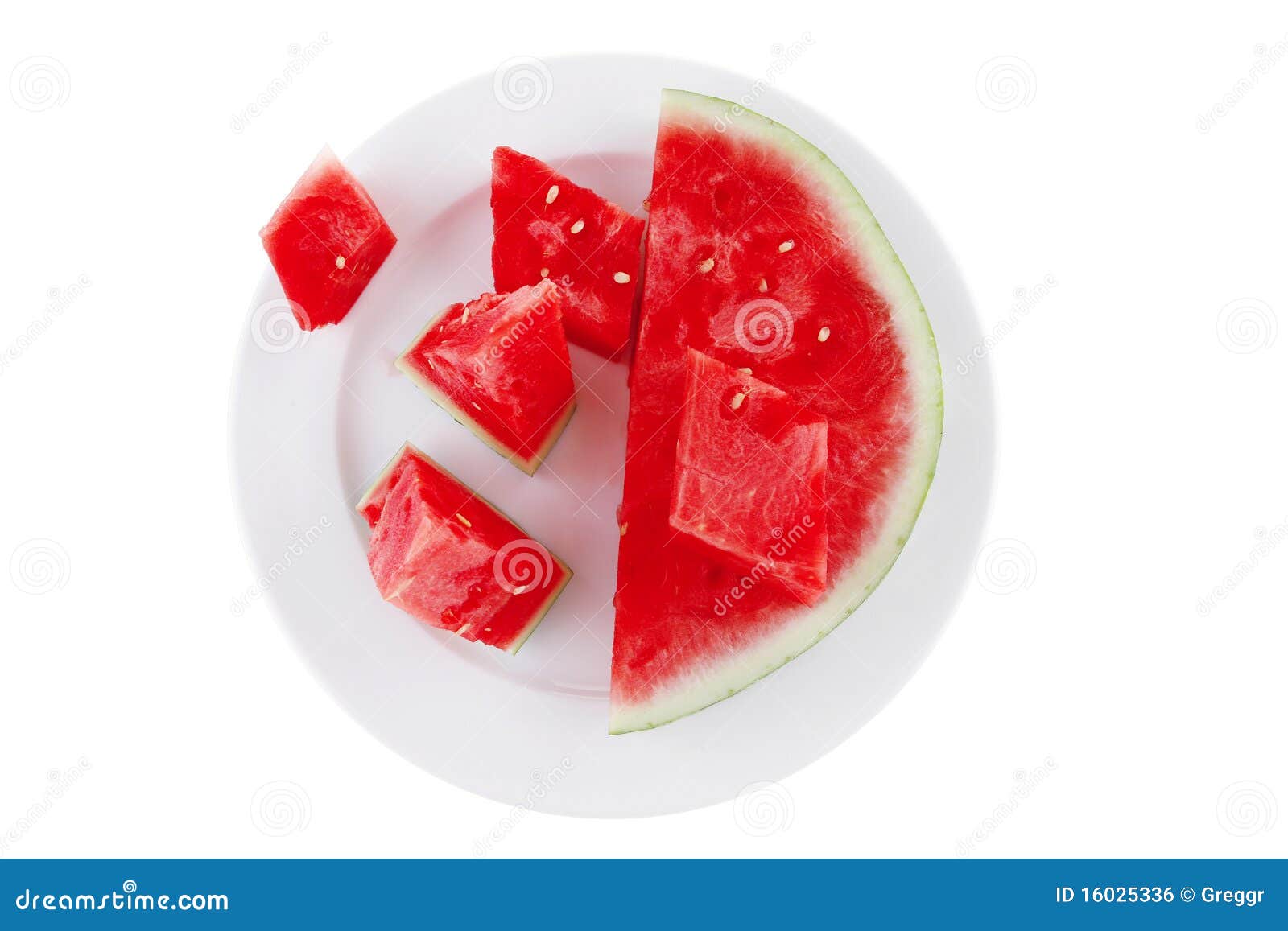Watermelon pieces stock photo. Image of green, sweet - 16025336