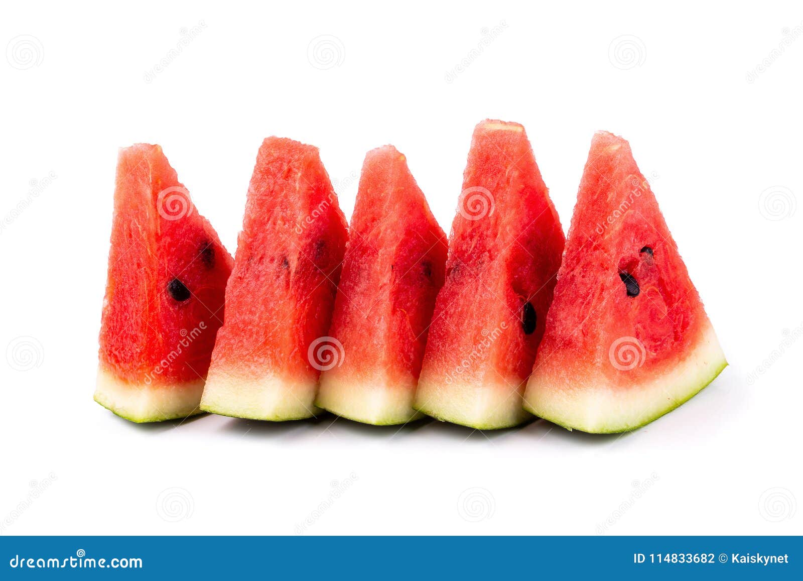 Watermelon and Watermelon Pieces Isolated on a White Background Stock ...