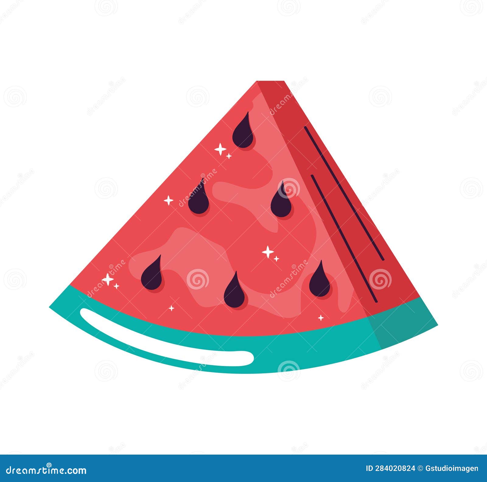 Watermelon pop art style stock vector. Illustration of vector - 284020824