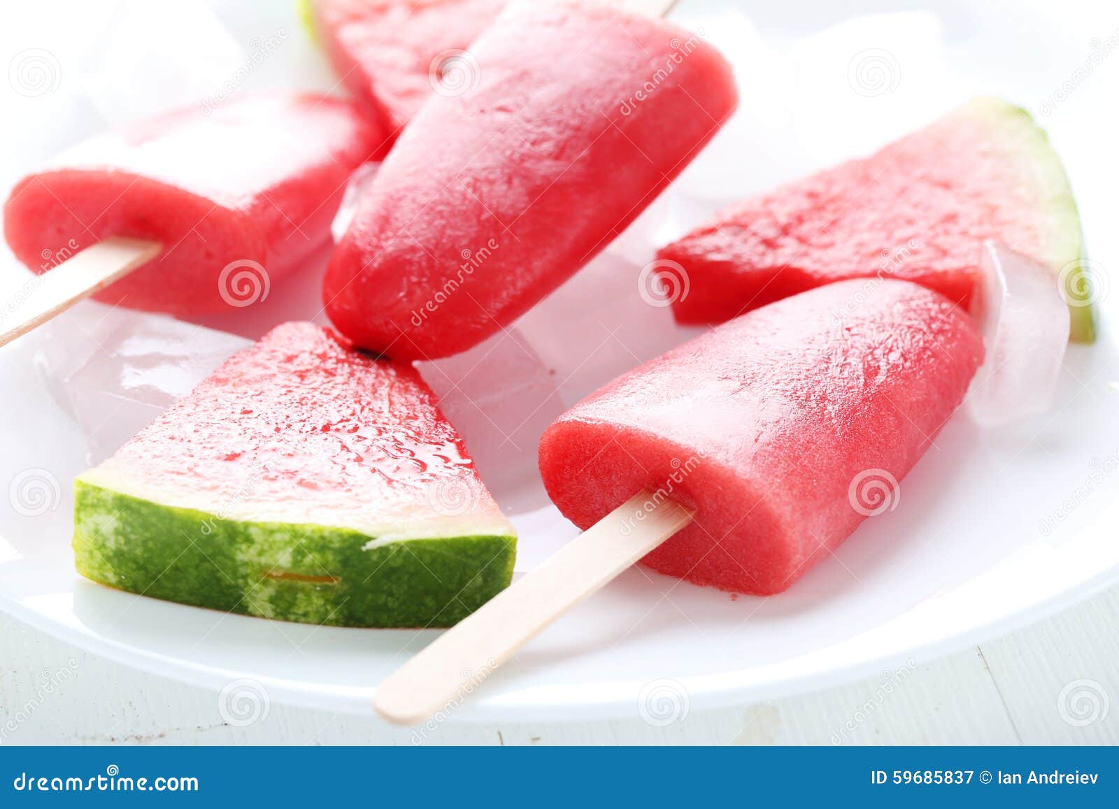 Watermelon popsicle stock image. Image of juicy, food - 59685837