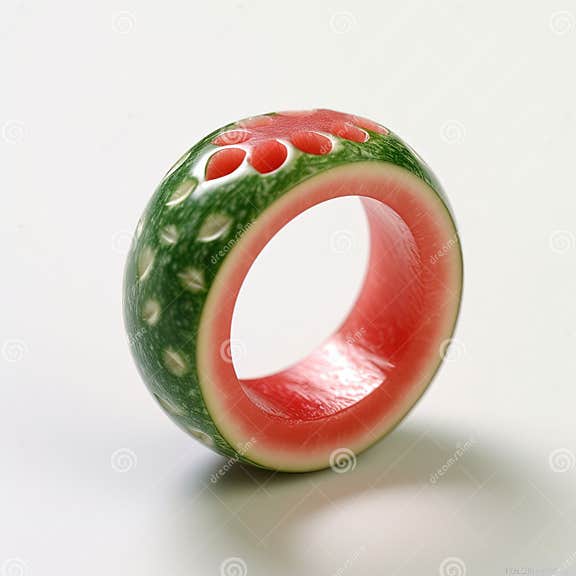 A Watermelon Ring. Generative AI Stock Illustration - Illustration of ...