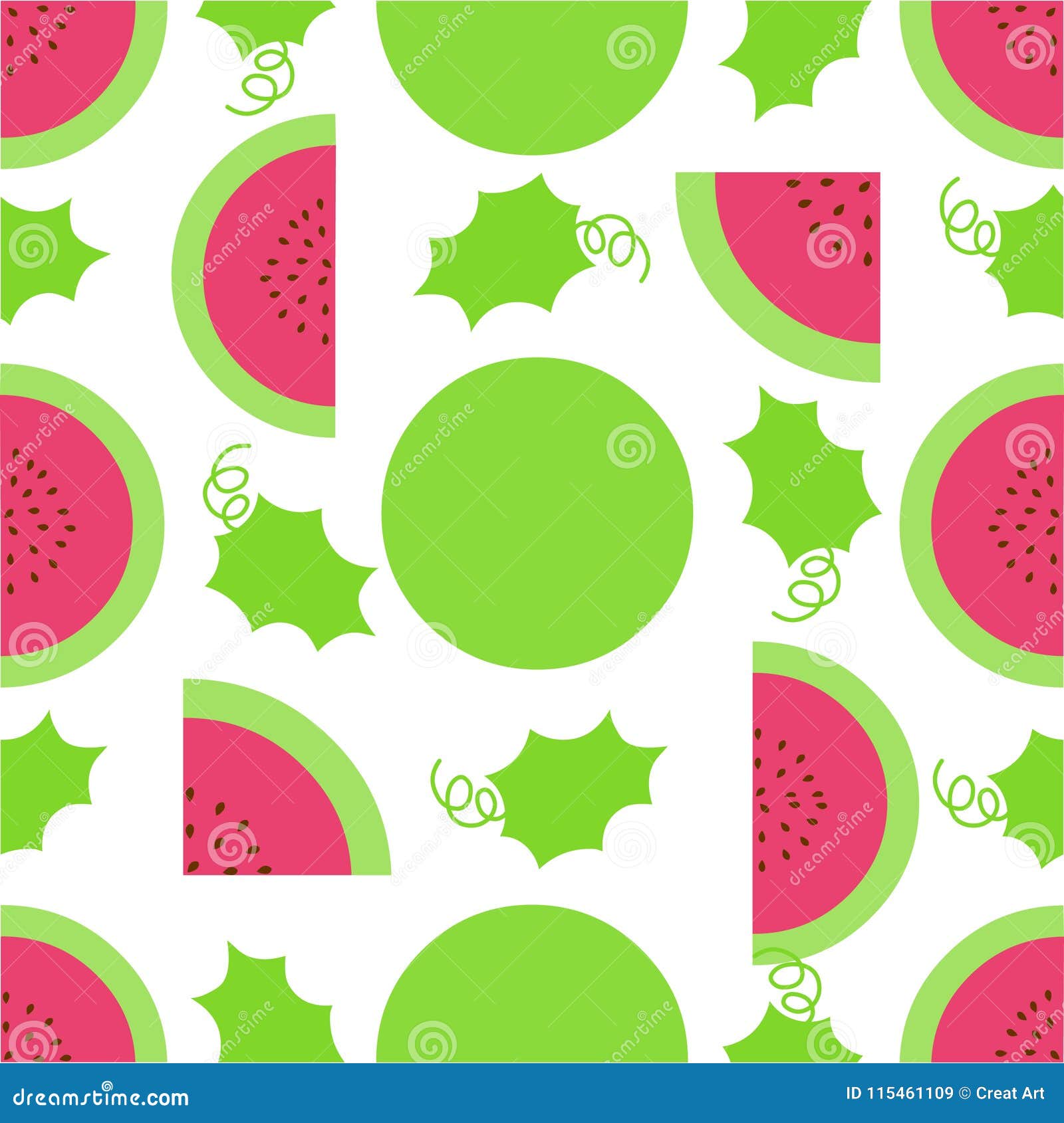 Watermelon.Seamless Pattern Abstract Background. Stock Vector ...