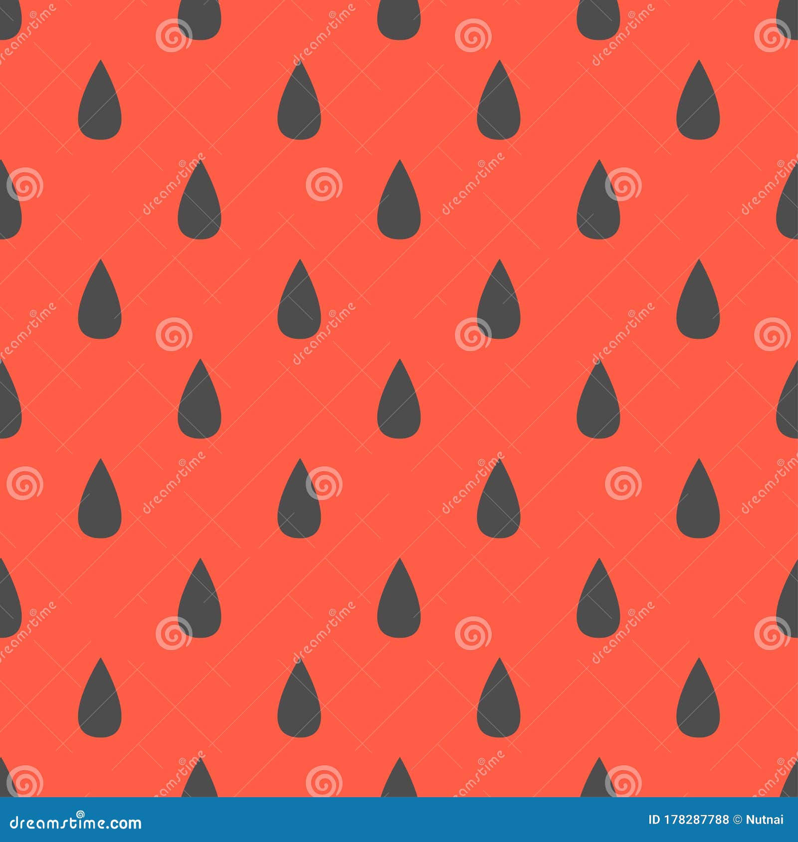 Watermelon Seed Seamless Pattern Background Stock Vector - Illustration ...