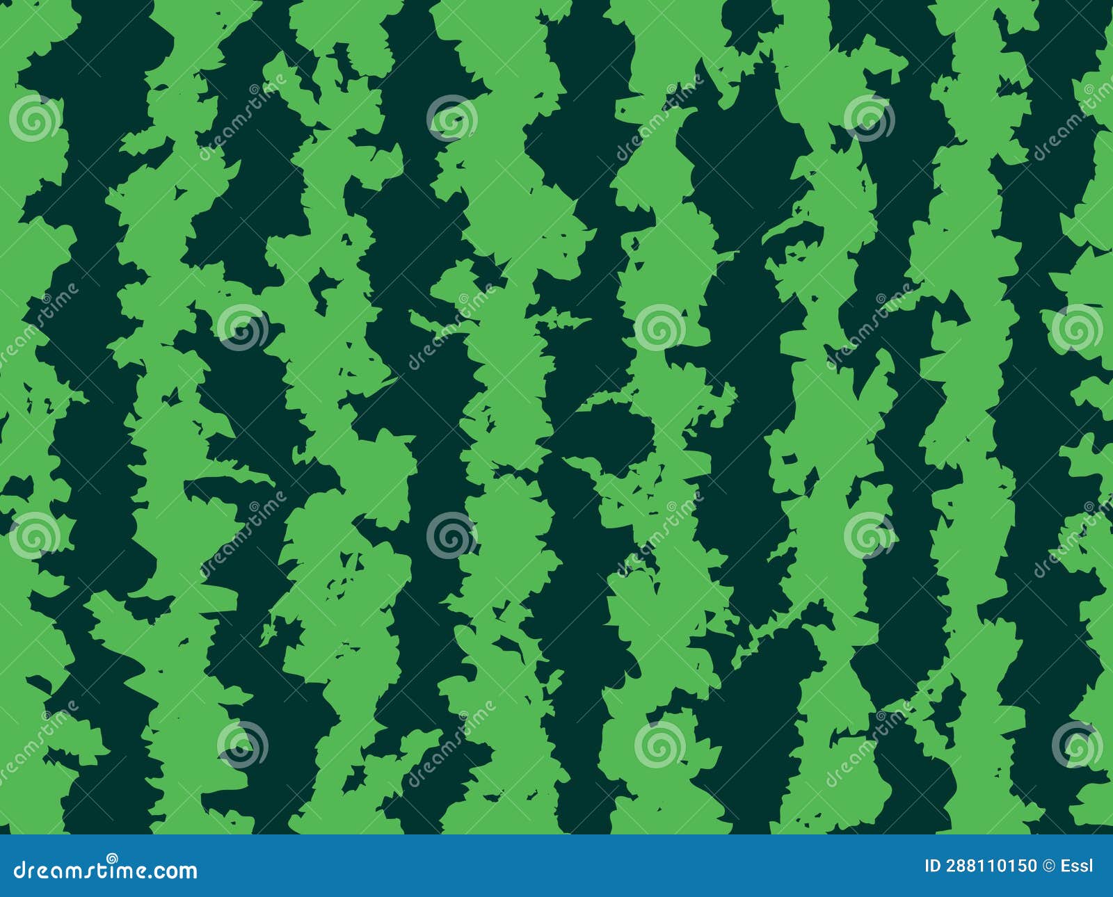 Watermelon Seamless Pattern. Light and Dark Green Stripes of Watermelon ...