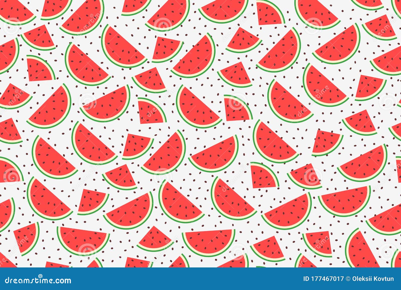 Watermelon Seamless Pattern. Watermelon Summer Wallpaper Stock Vector ...