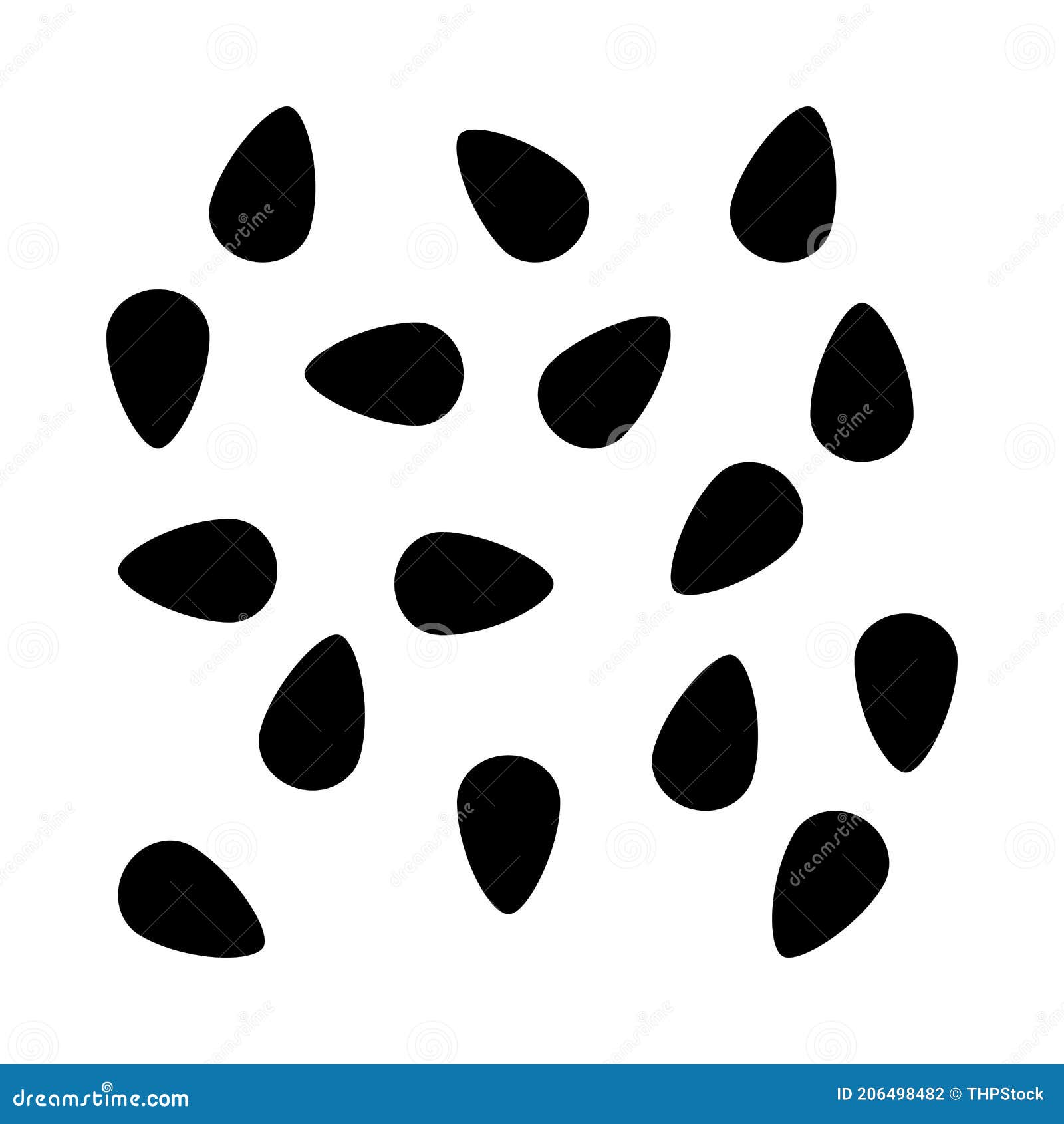 Watermelon Seeds And Rind Background Vector Illustration ...