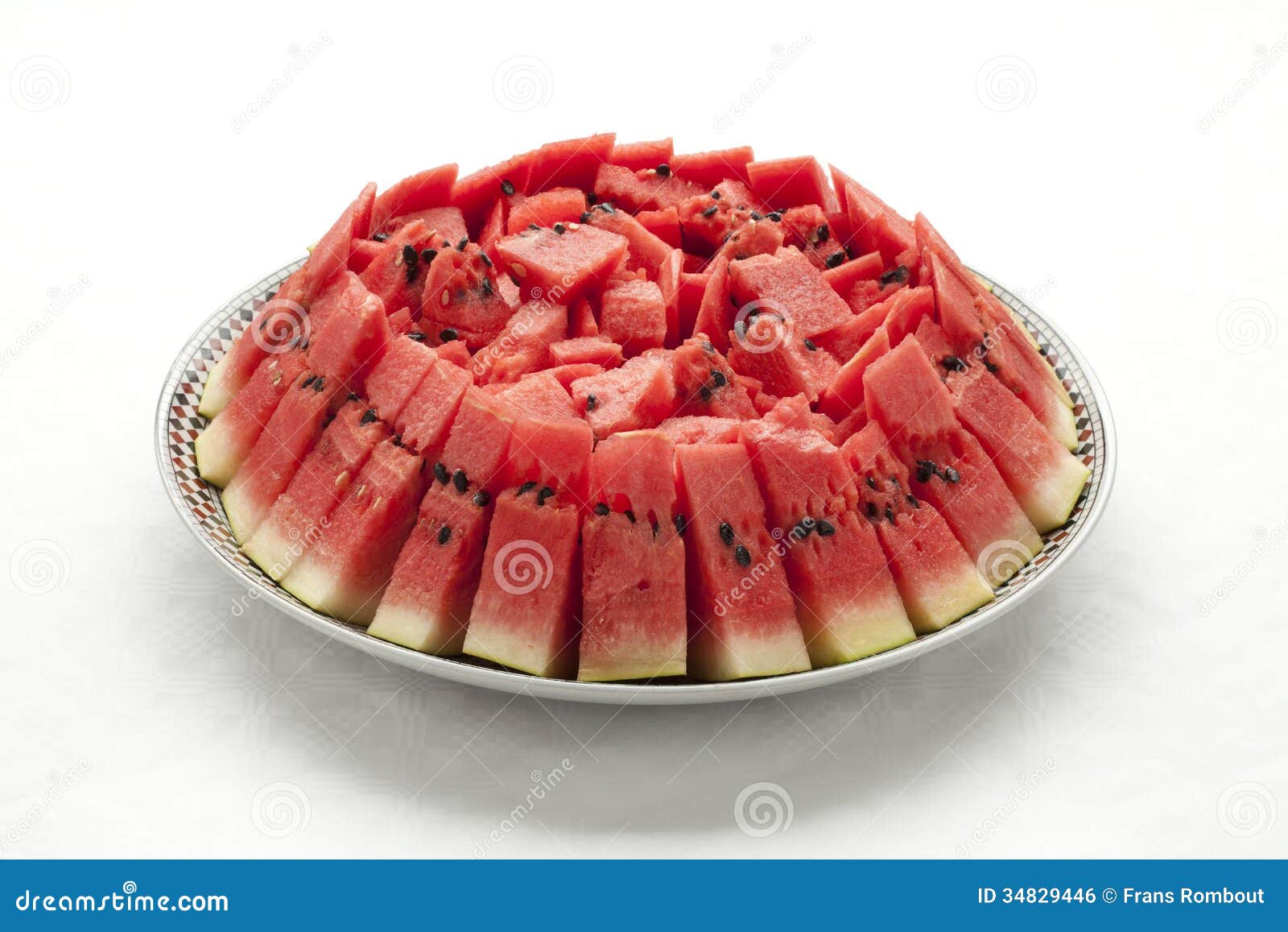 Watermelon Served in a Moroccan Way Stock Photo - Image of eating ...