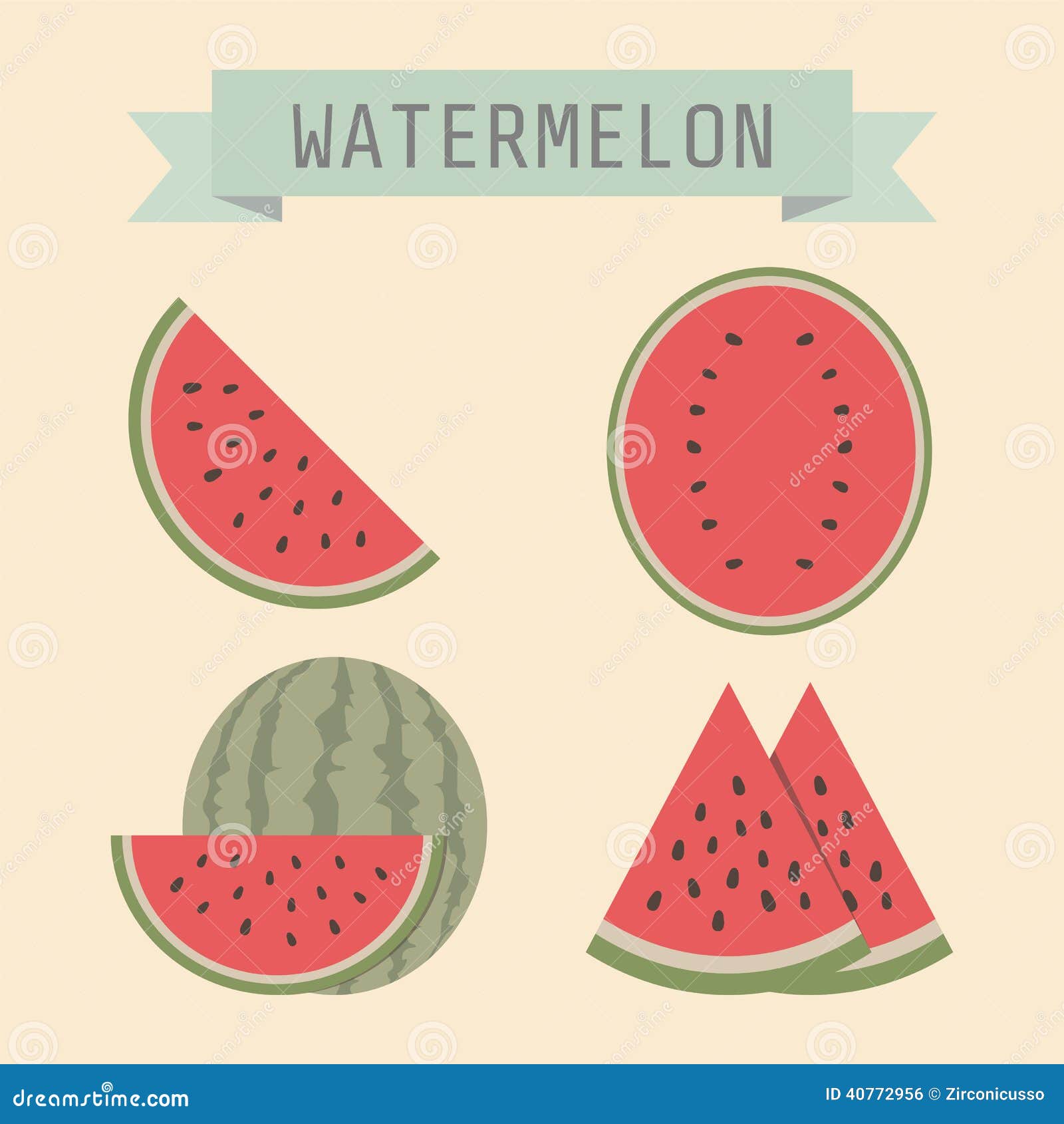Watermelon stock illustration. Illustration of pulpy - 40772956