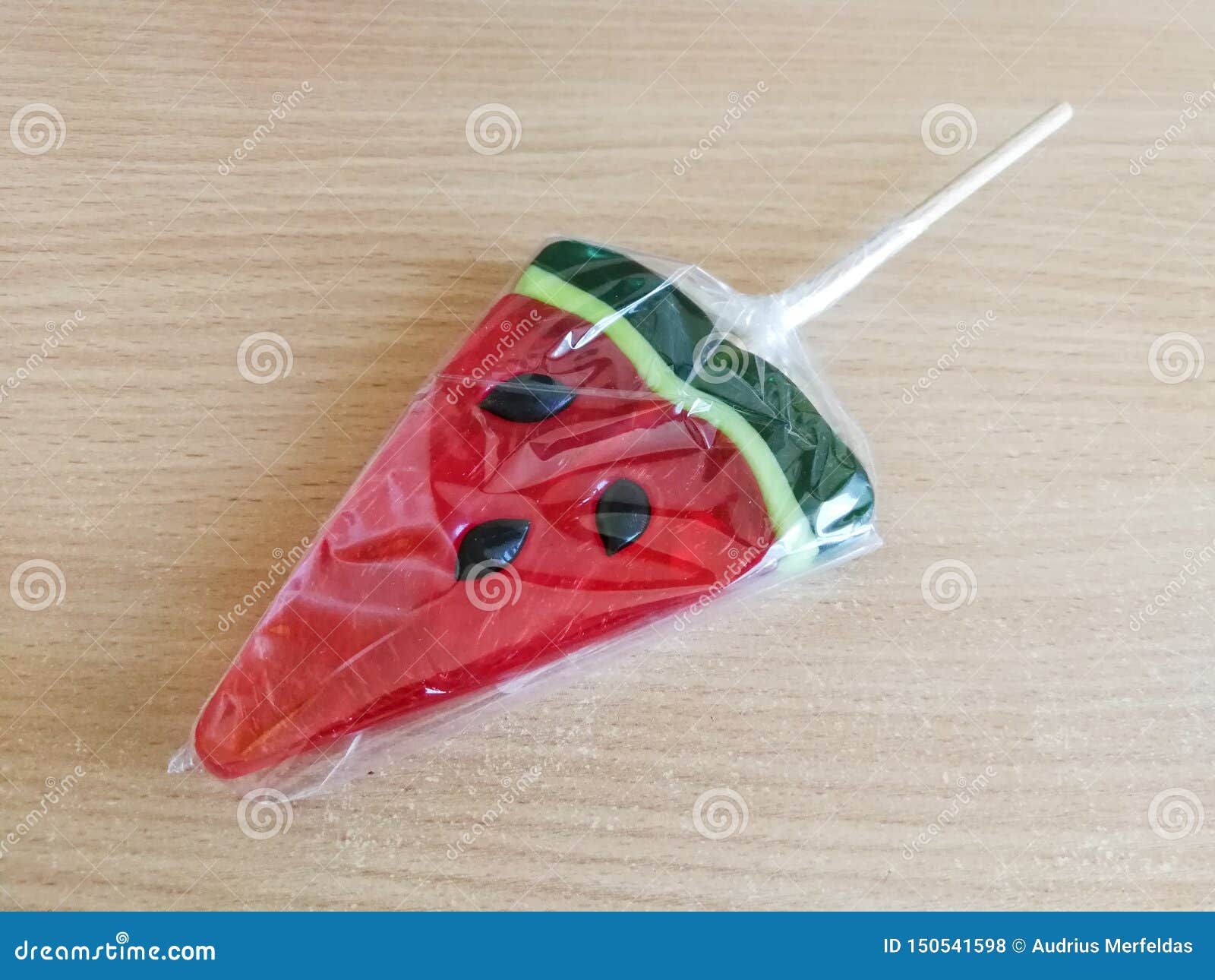 Watermelon Shape Lollipop Handmade from Caramel Stock Photo - Image of ...