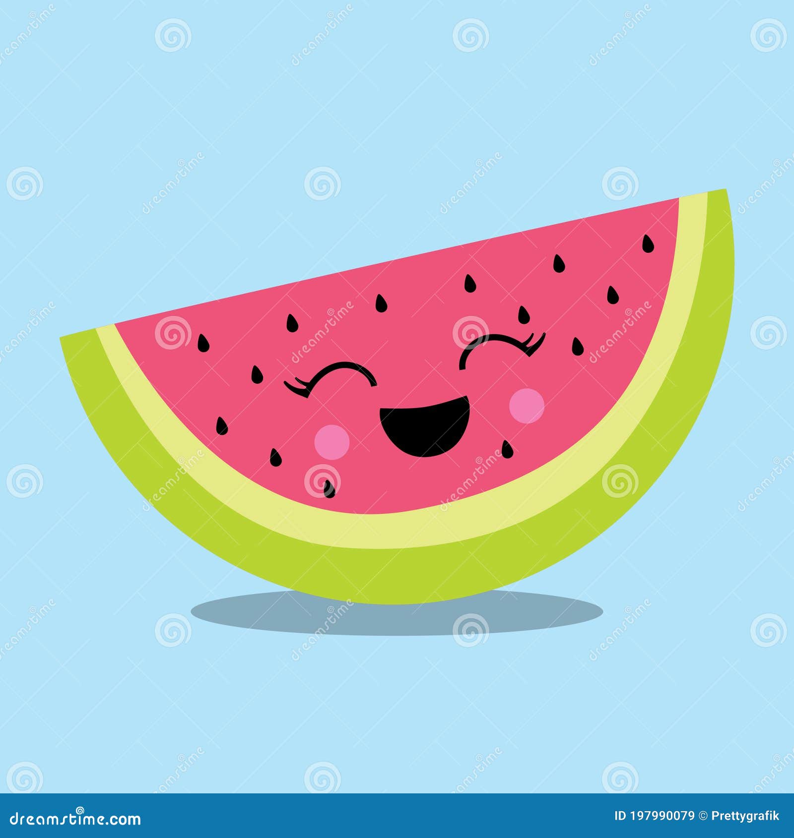 WATERMELON SHAPES SMILEY HALF 08 Stock Vector - Illustration of vector ...