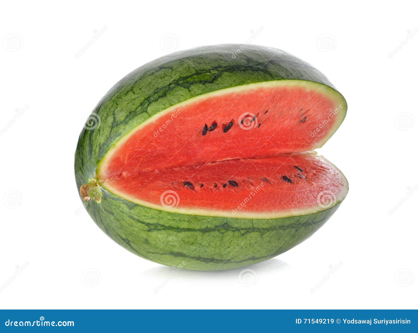 Watermelon with Shell and Seeds on White Stock Image - Image of fresh ...