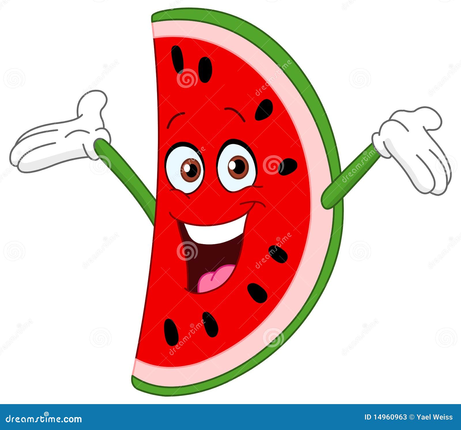 Watermelon Slice Background With Seed And Skin Texture Vector ...
