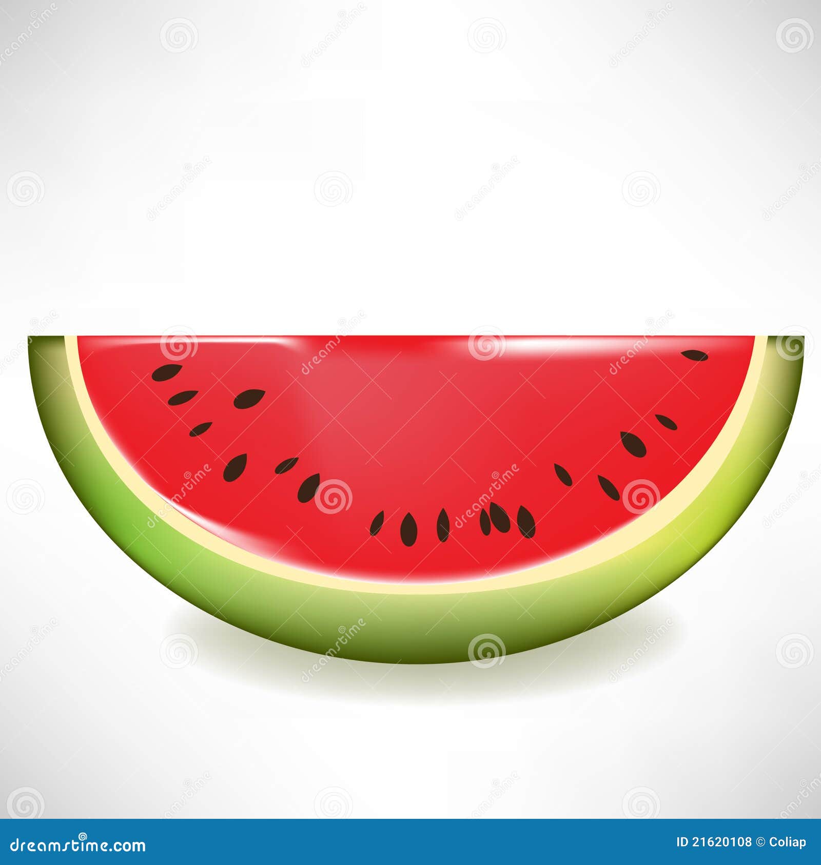 Watermelon Slice Background With Seed And Skin Texture Vector ...