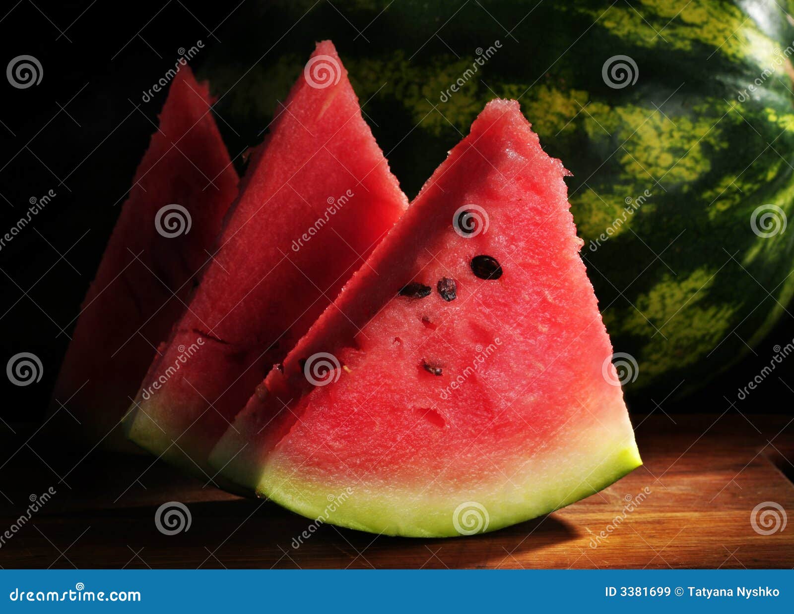 Watermelon slice stock image. Image of sugar, melon, snack - 3381699