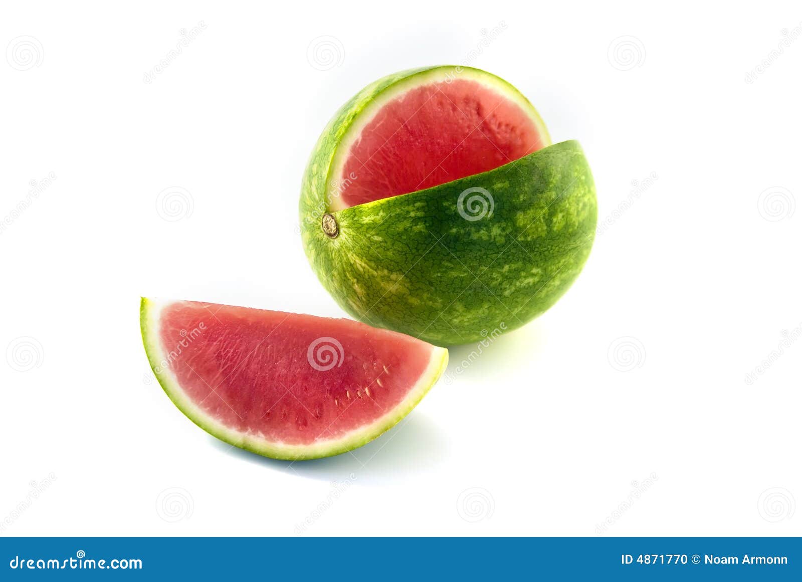 Watermelon And Slice Picture. Image: 4871770