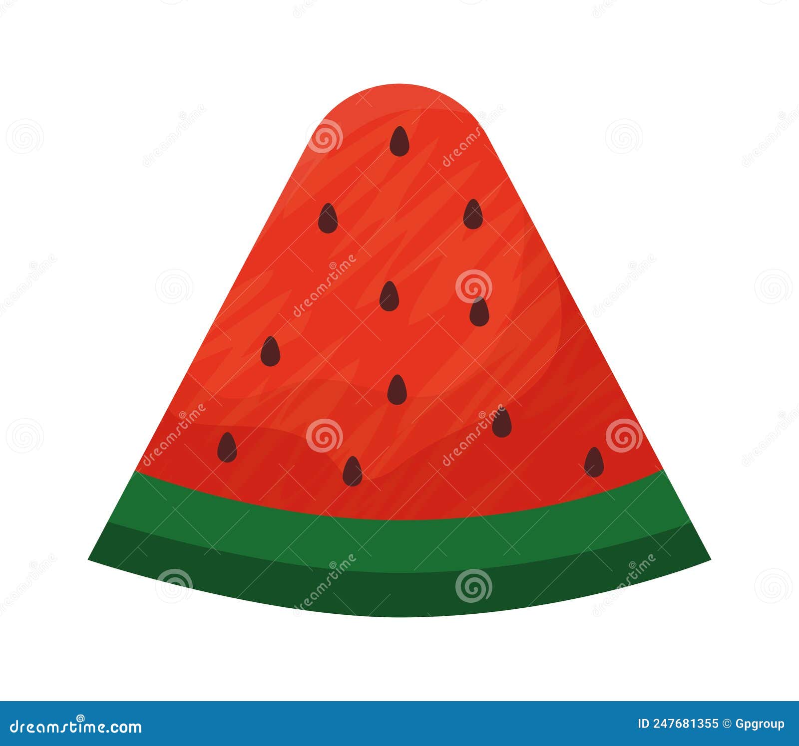 Watermelon slice design stock vector. Illustration of design - 247681355