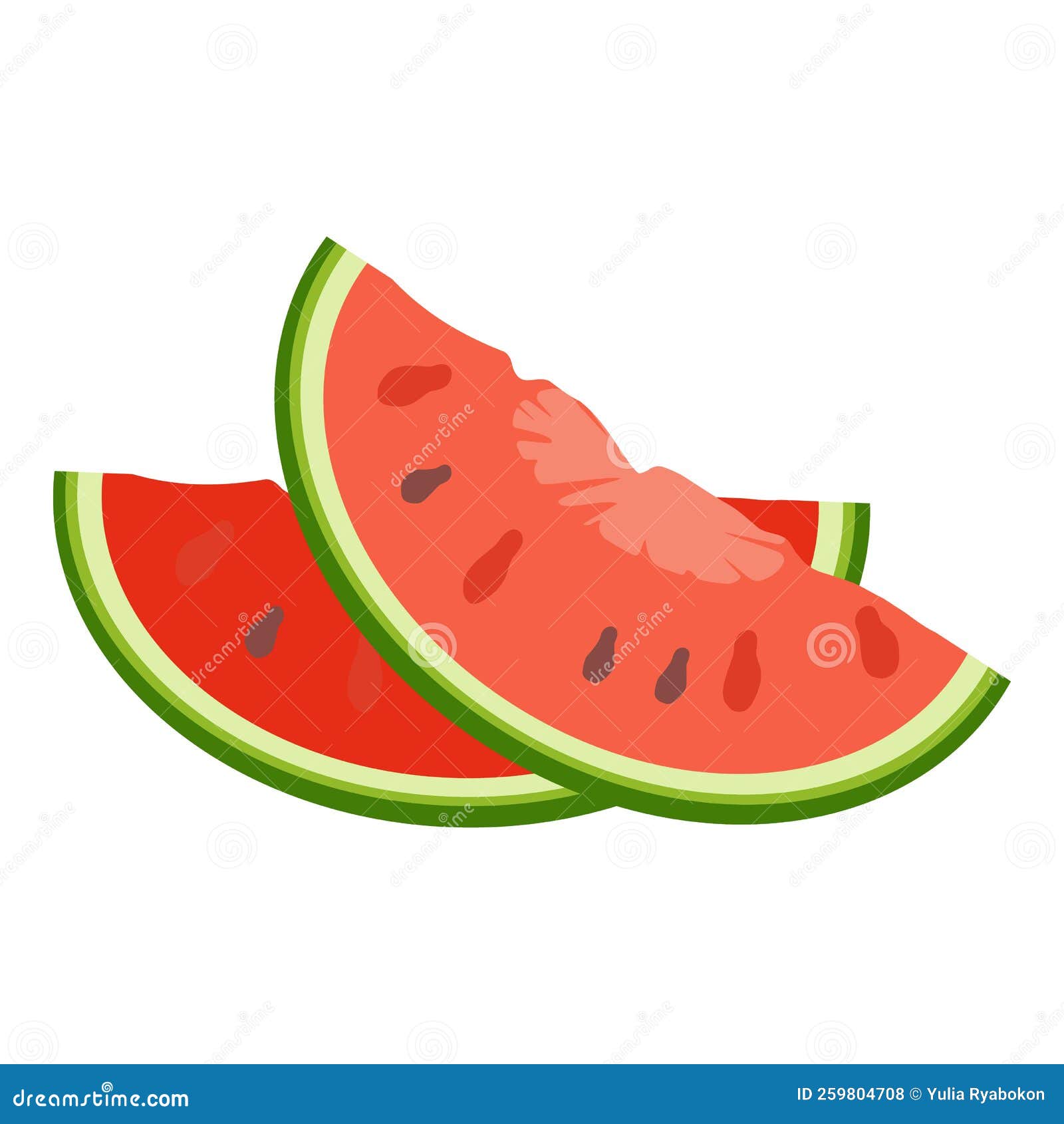 Watermelon Slice Icon Cartoon Vector. Fruit Melon Stock Vector ...