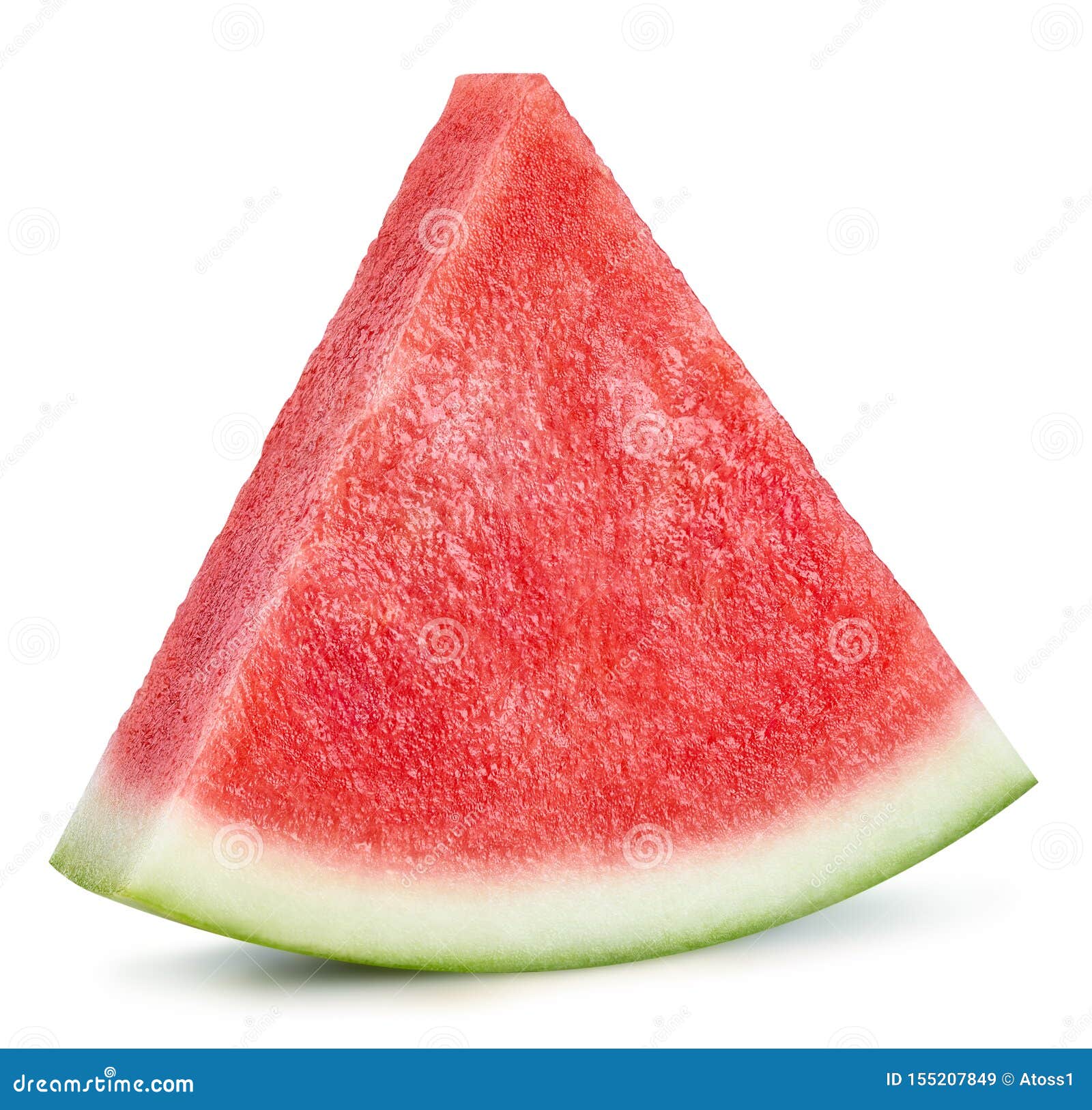Watermelon Slice Isolated Clipping Path Stock Image - Image of fruit ...