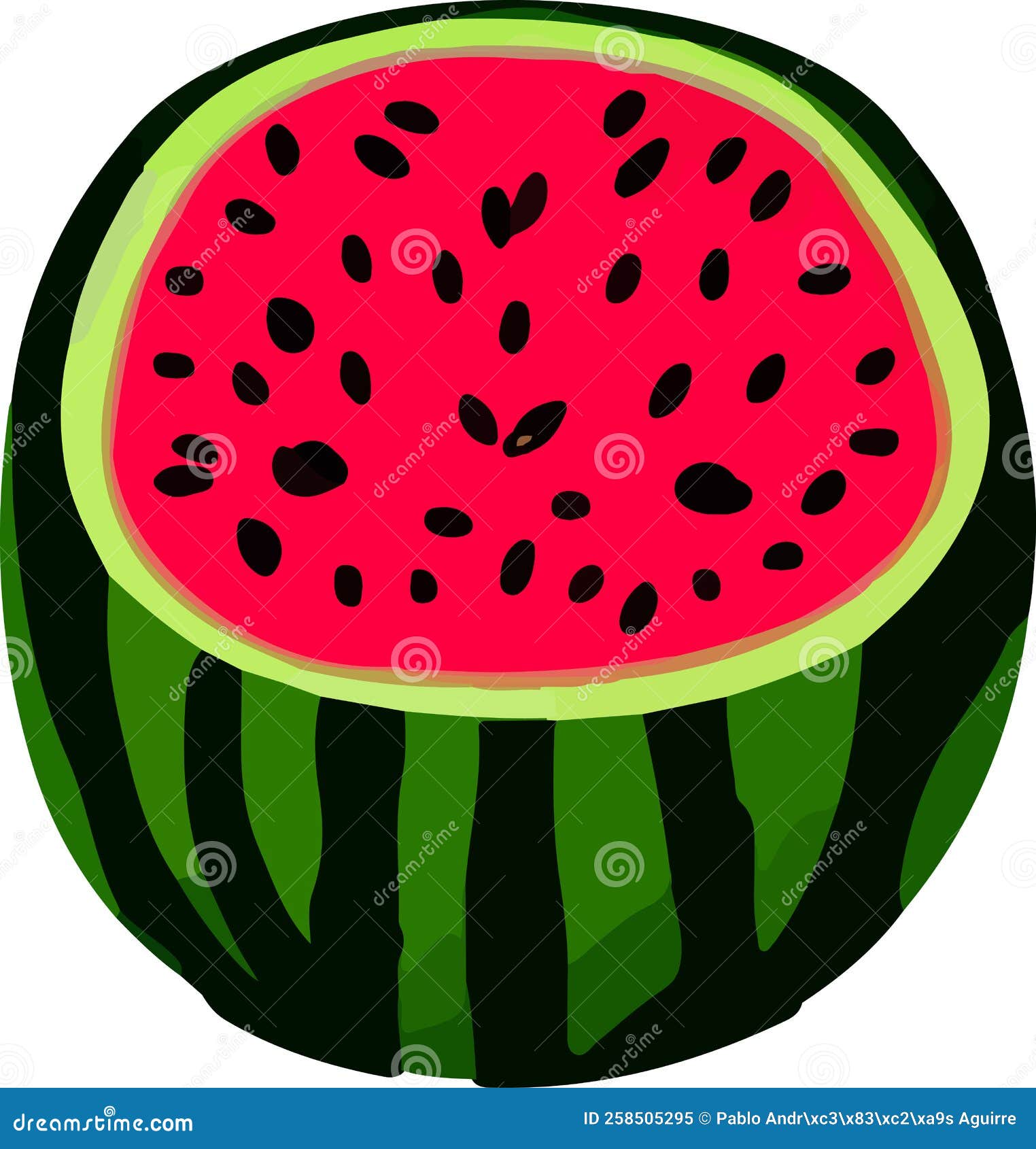 Watermelon Slice Vector Set. Watermelon Illustration Fruit Vector Stock ...