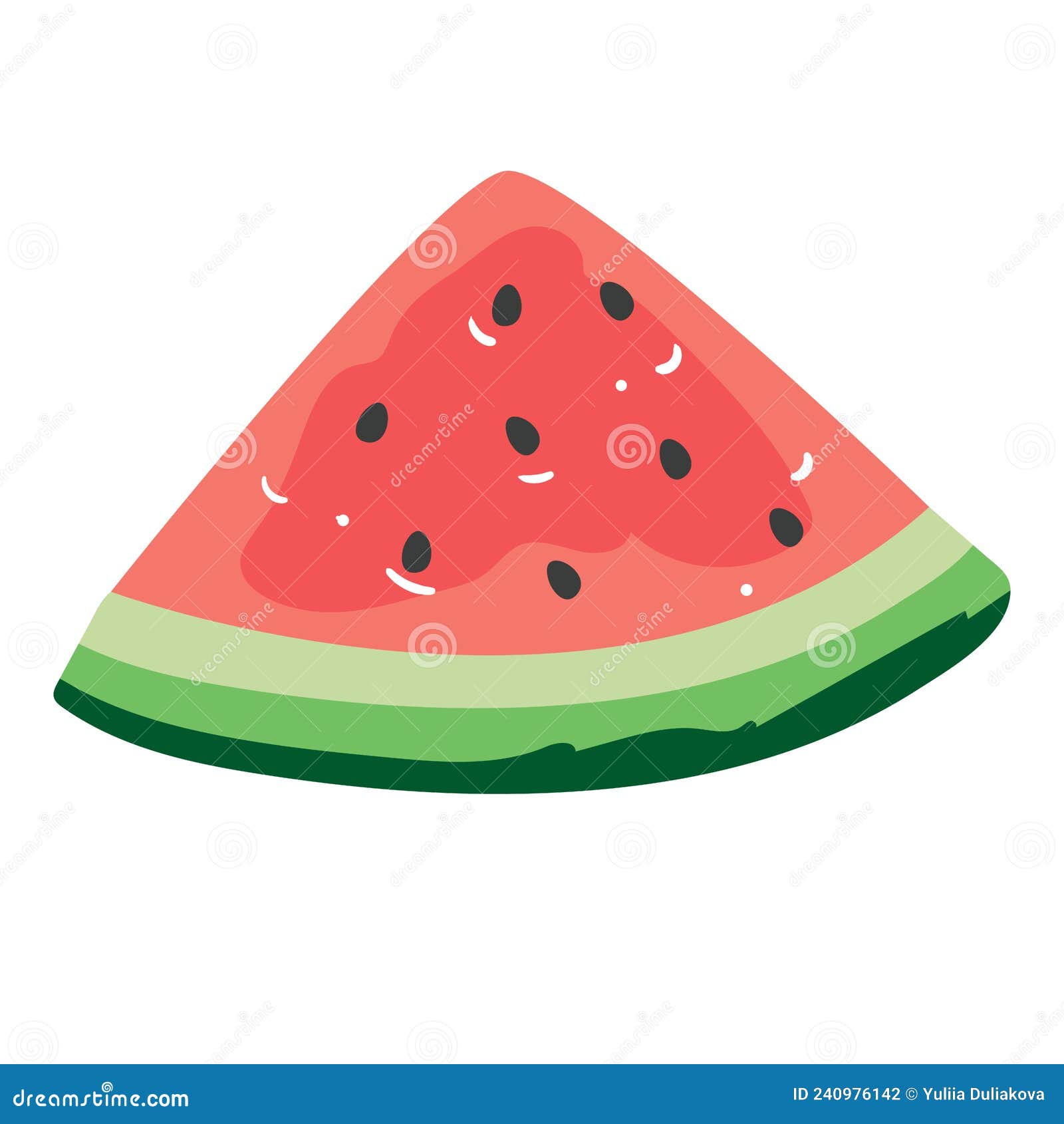 Watermelon Slice Vector Set. Watermelon Illustration Fruit Vector ...