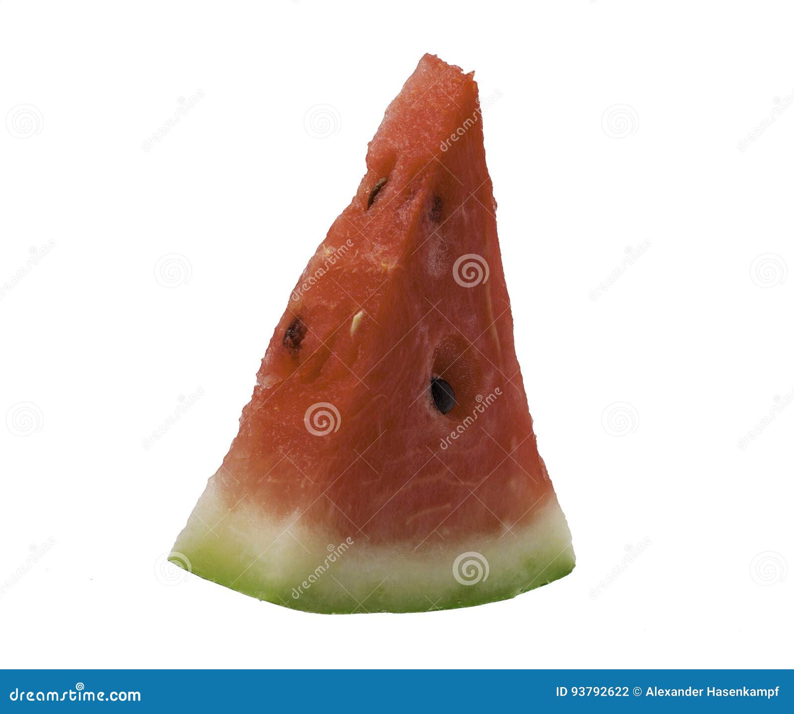 Watermelon Slice on White stock photo. Image of tasty - 93792622