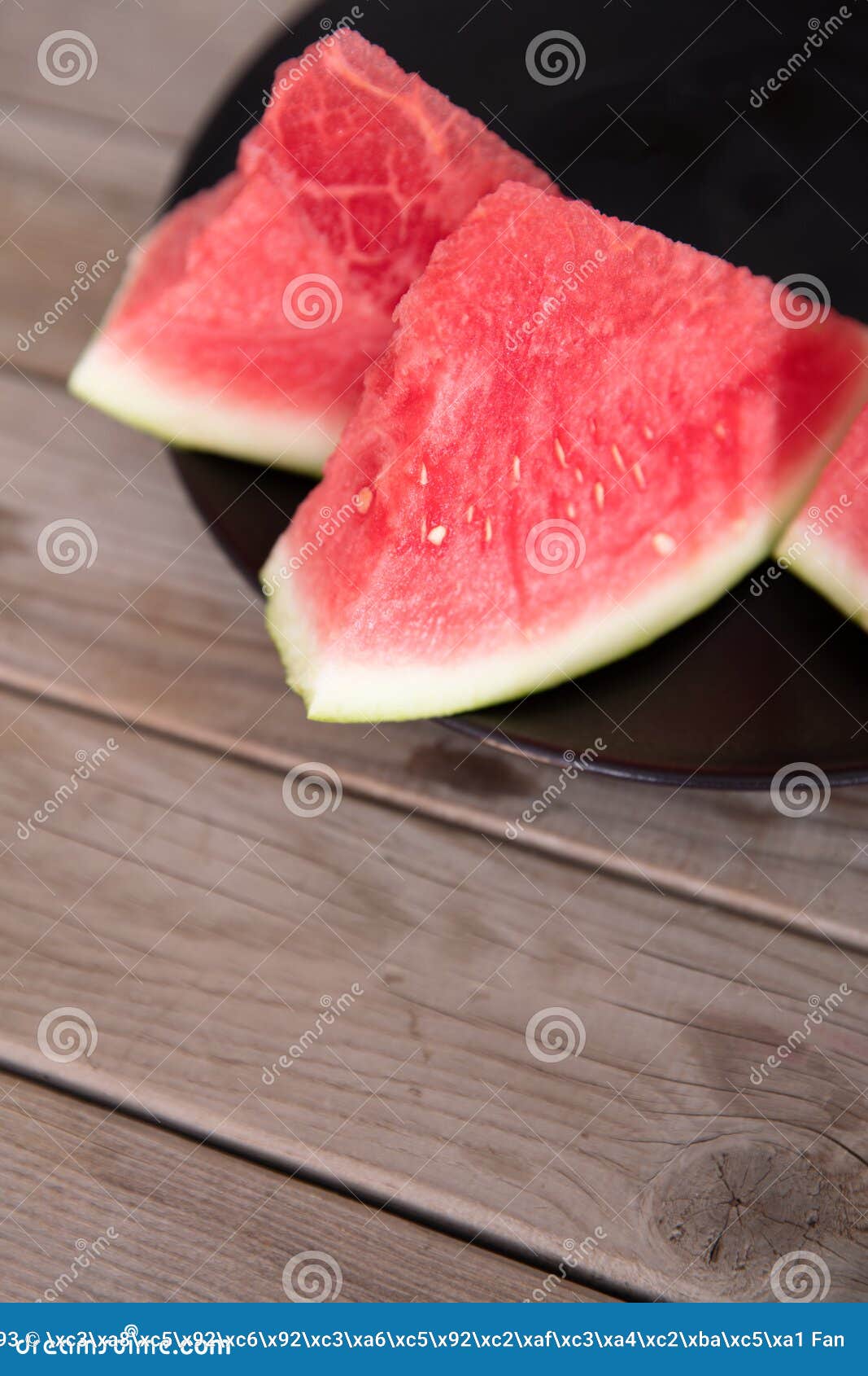 Watermelon Sliced on the Table Stock Image - Image of vertical, objects ...