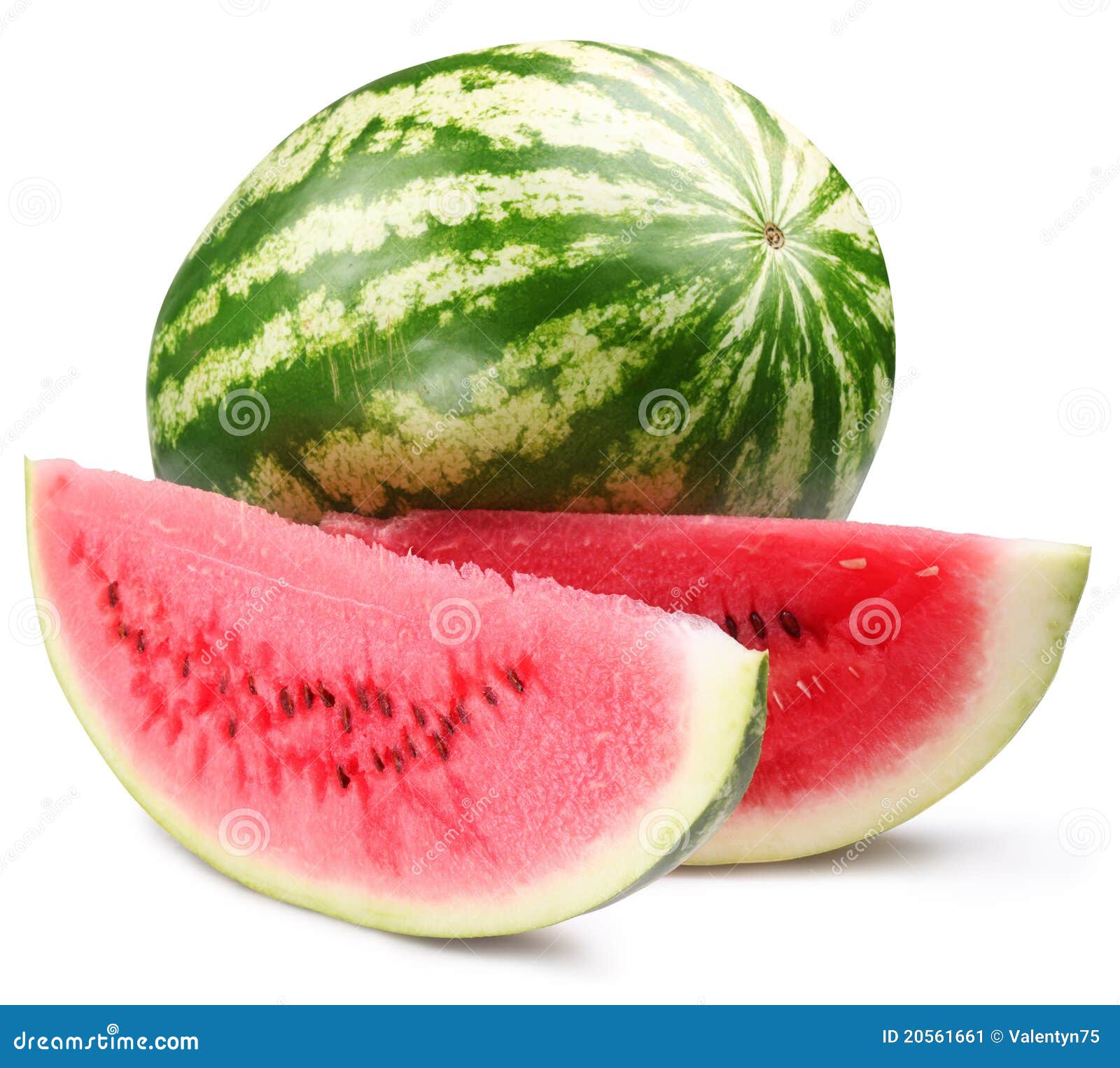 Watermelon with slices stock image. Image of sweet, fresh - 20561661