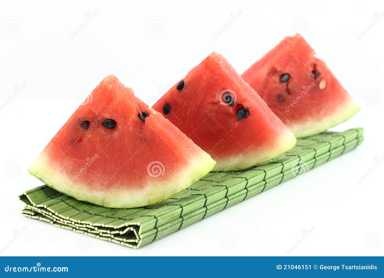 Watermelon slices stock image. Image of fruit, tropical - 21046151