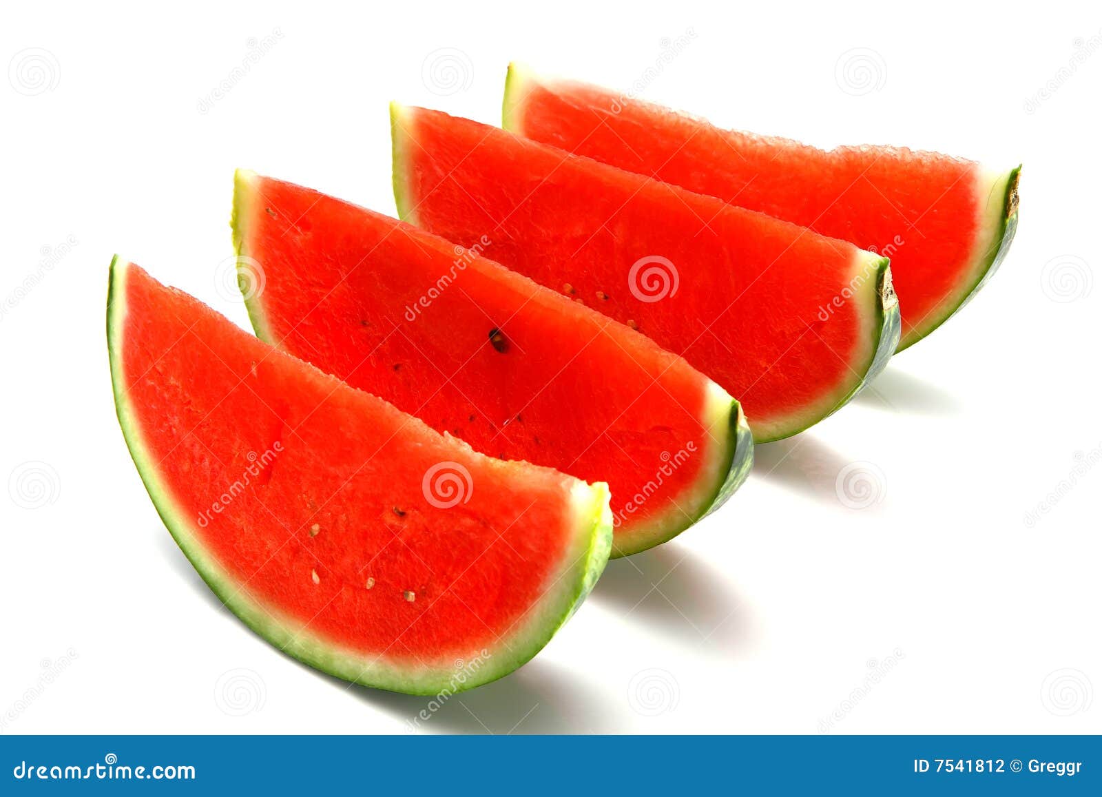 Watermelon slices stock photo. Image of watermelon, melon - 7541812