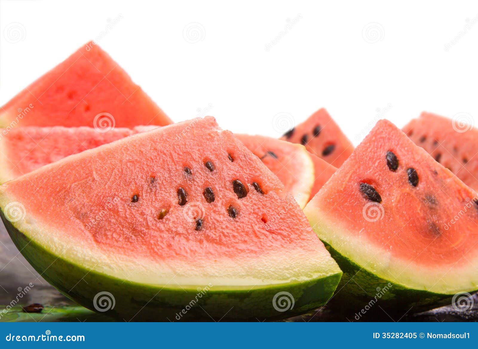 Watermelon slices stock image. Image of healthy, edible - 35282405
