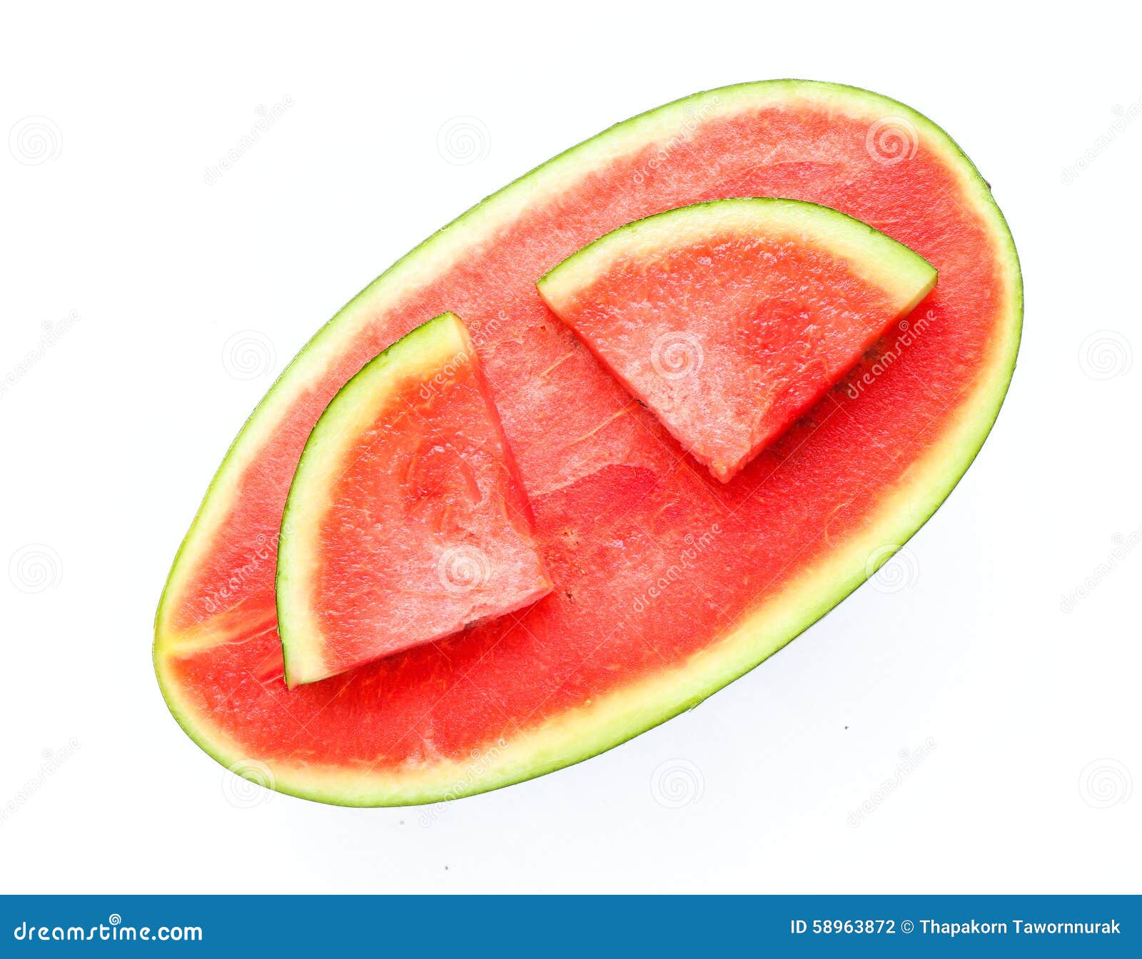 Watermelon slices stock photo. Image of food, pulp, piece - 58963872