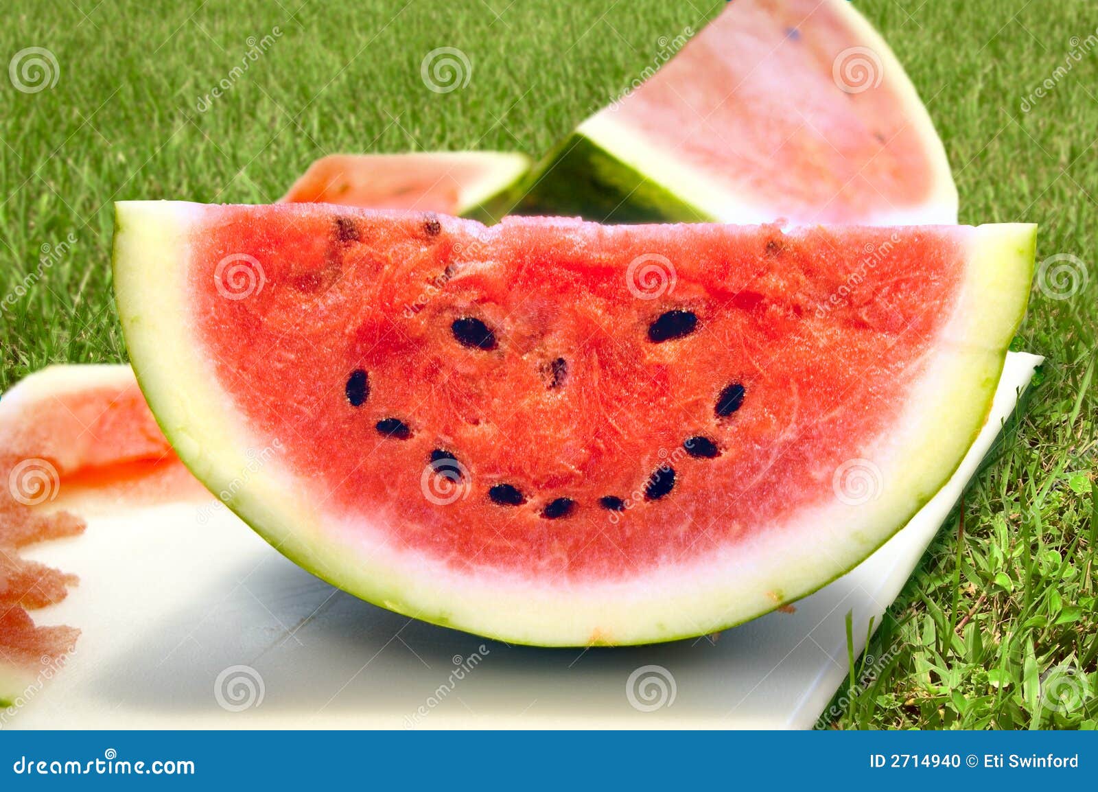 Watermelon smile stock photo. Image of rind, delicious - 2714940