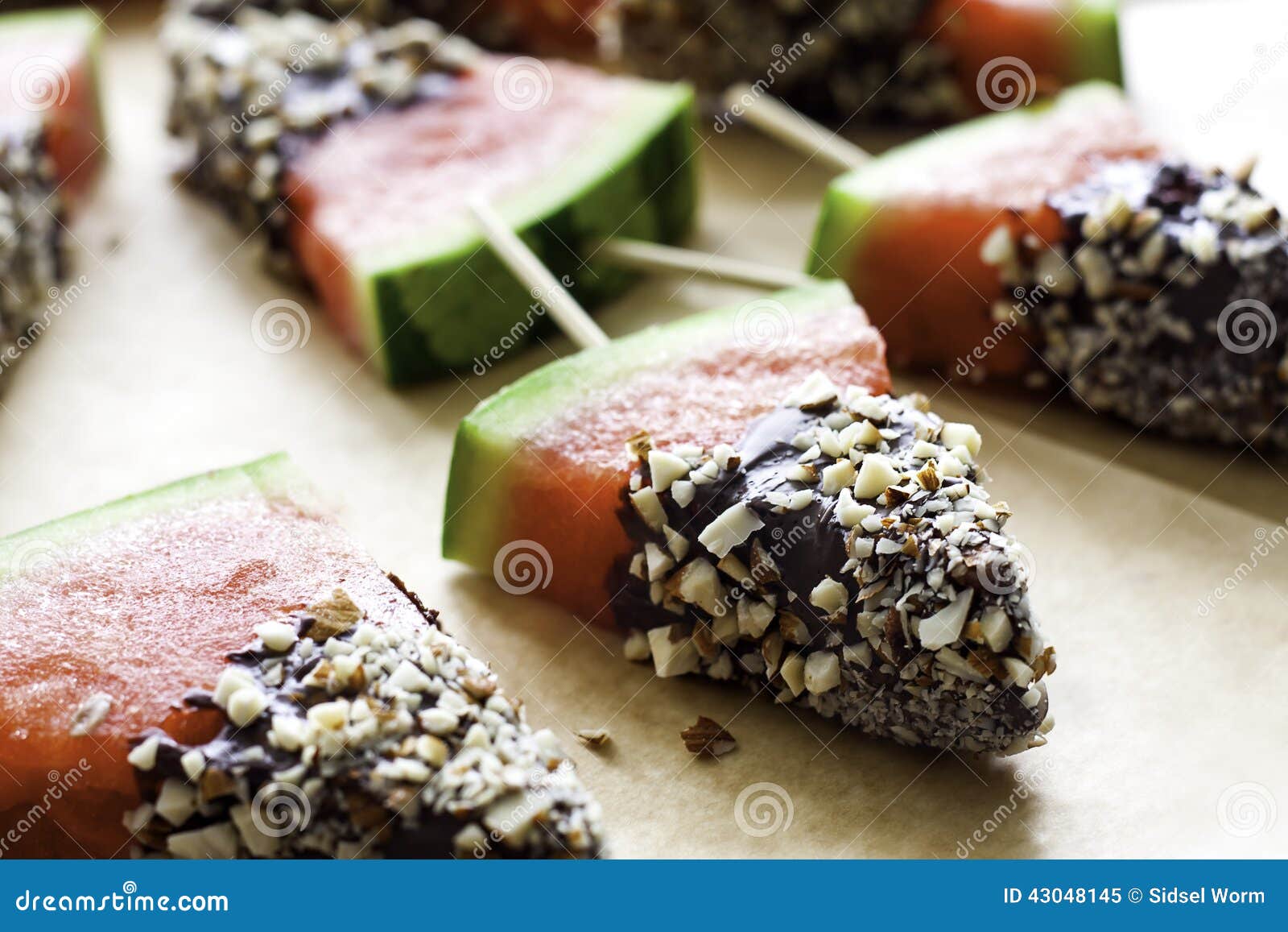 Watermelon snack stock image. Image of snack, fruit, chocolate - 43048145