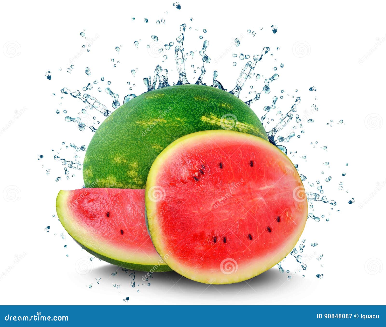 Watermelon splash stock image. Image of healthy, slice - 90848087