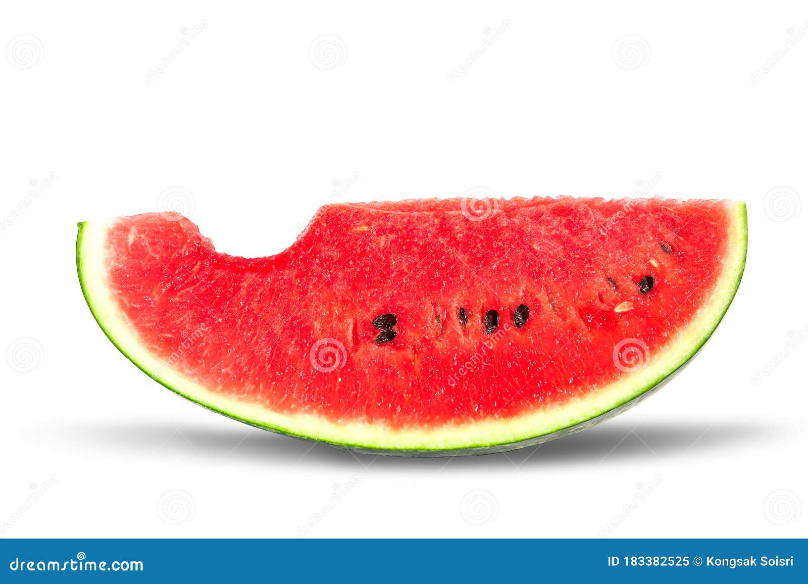 Watermelon Split on White Background Stock Image - Image of health ...