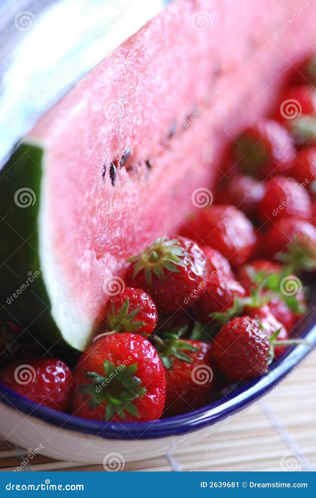 Watermelon and Strawberries Stock Image - Image of still, details: 2639681