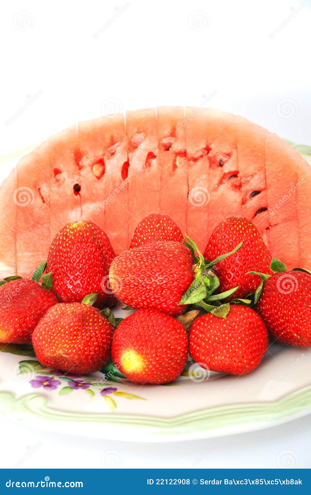Watermelon and strawberry stock photo. Image of fresh - 22122908