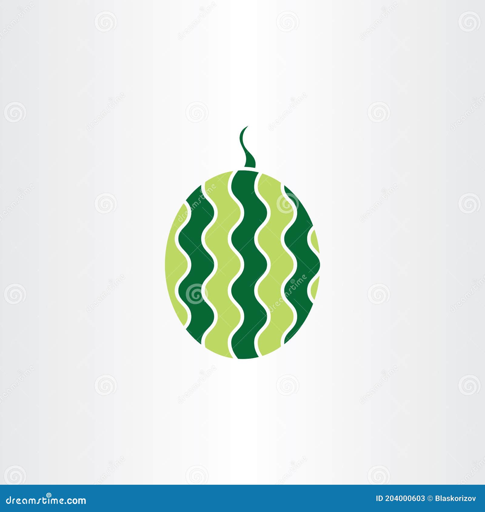 Watermelon Symbol Vector Logo Element Icon Stock Vector - Illustration ...