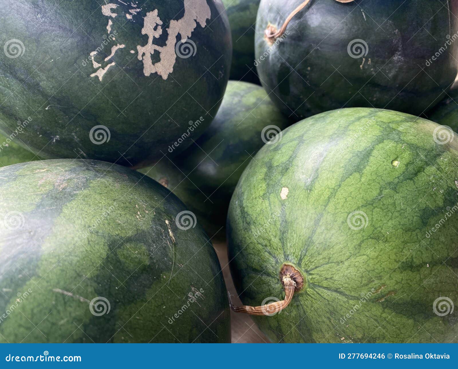 Watermelon on the table stock photo. Image of healty - 277694246