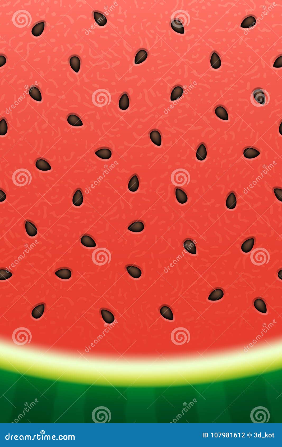 Watermelon Texture Background Vector Illustration | CartoonDealer.com ...