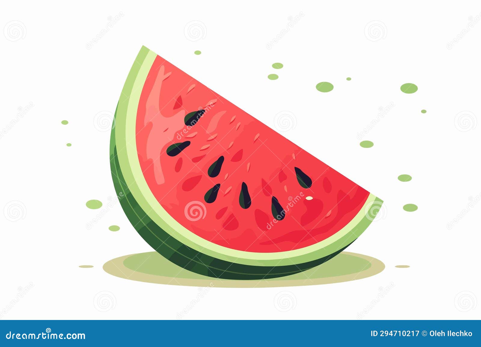 Watermelon Vector Flat Minimalistic Isolated Vector Style Illustration ...