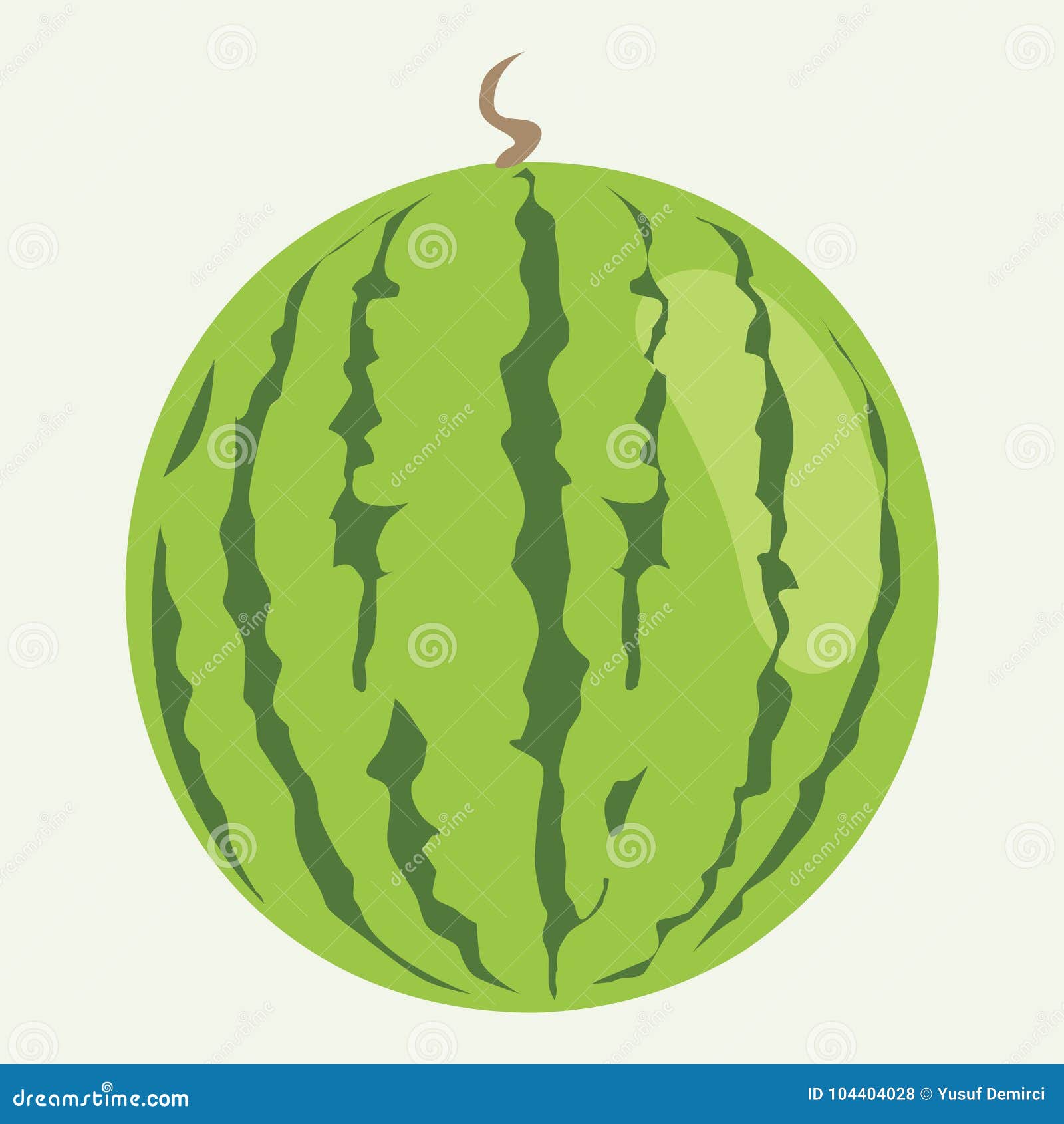 Watermelon Vector Illustration Stock Vector - Illustration of delicious ...