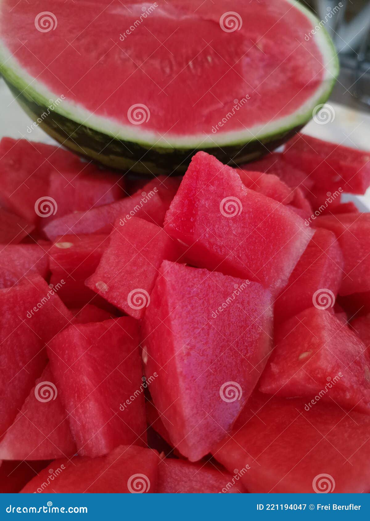 Watermelon Very Beautiful Seedless Beautiful Red Color Stock Image ...