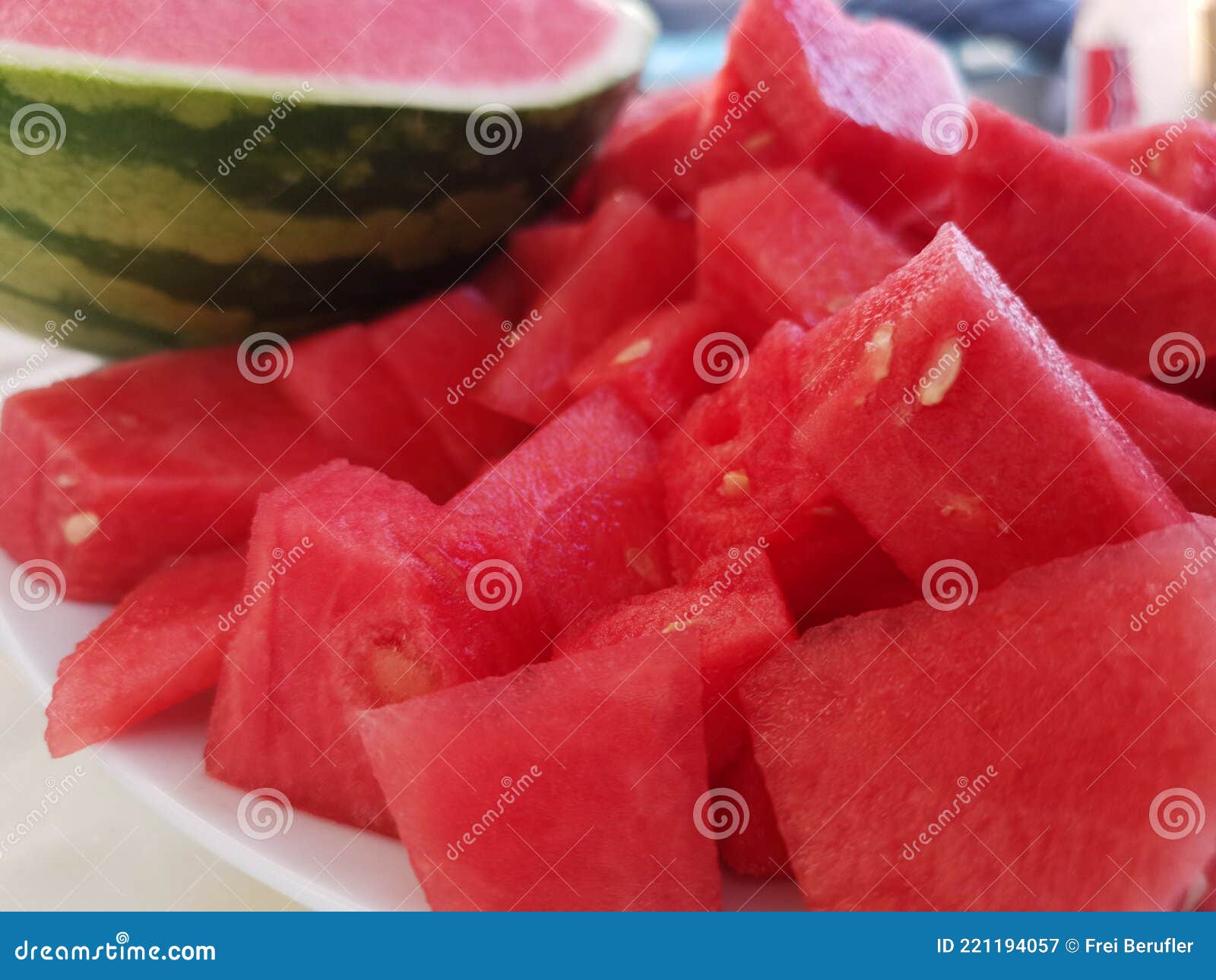 Watermelon Very Beautiful Seedless Beautiful Red Color Stock Image ...