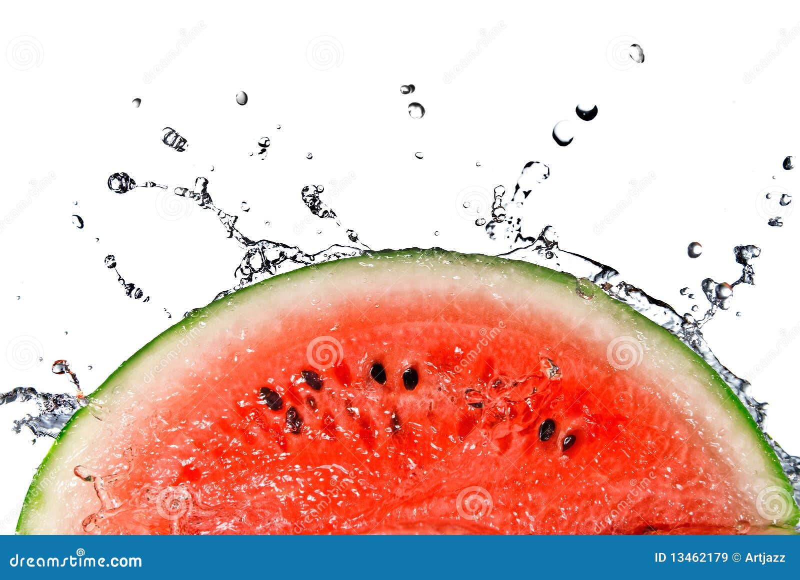 Watermelon and Water Splash Stock Image - Image of exotic, fruit: 13462179