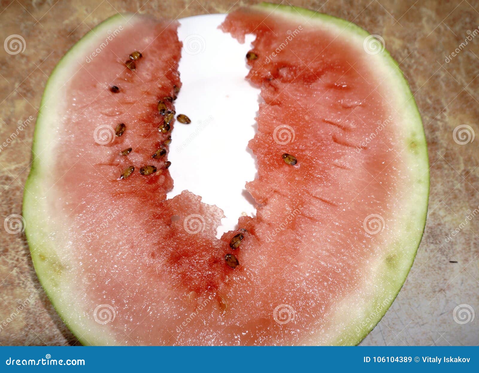 Watermelon and Watermelon Pieces of an Object Stock Image - Image of ...