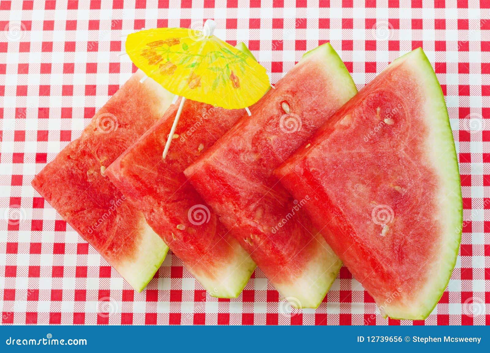 Watermelon wedges stock photo. Image of seed, juicy, melon - 12739656