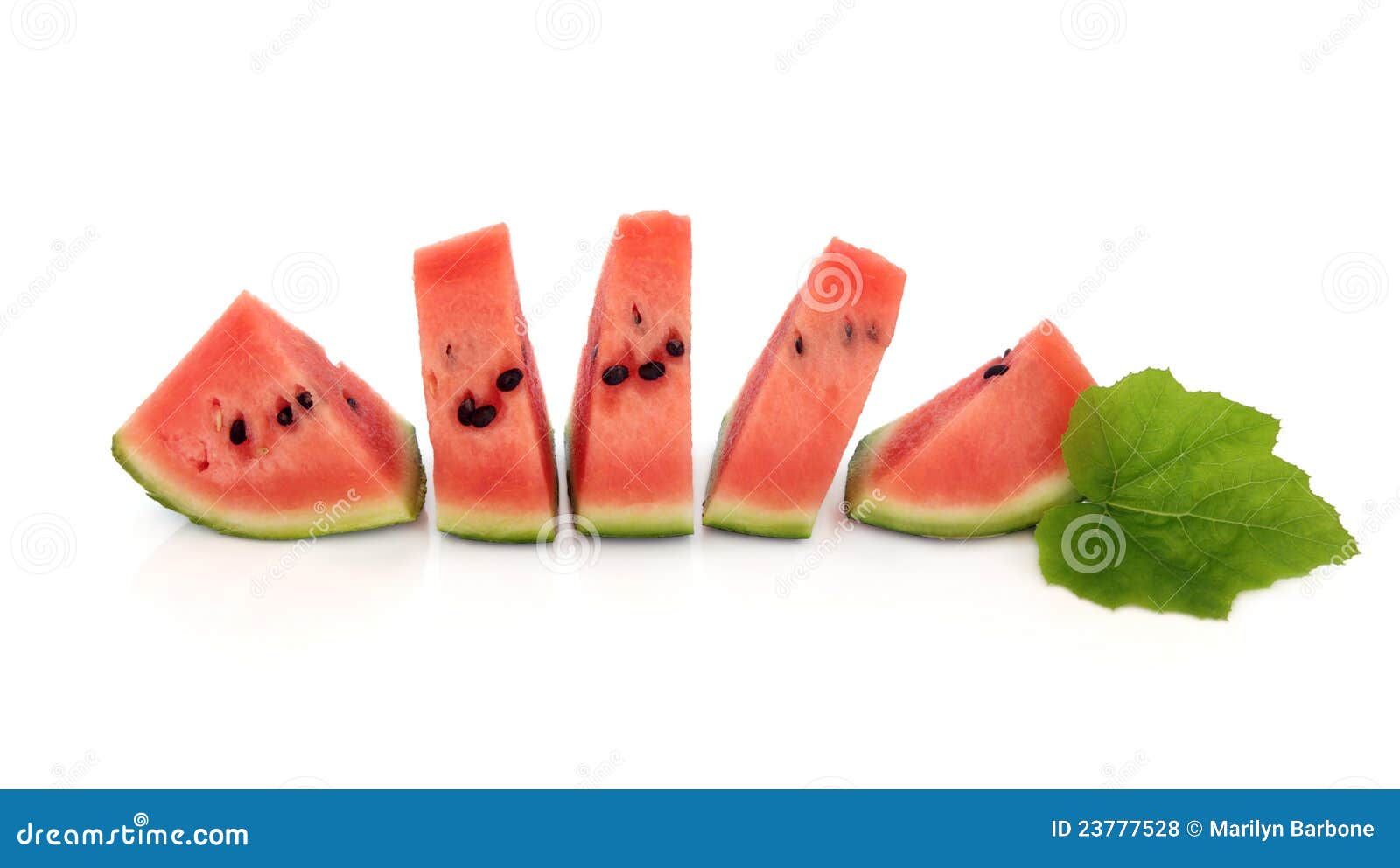 Watermelon Wedges stock photo. Image of water, leaf, juicy - 23777528