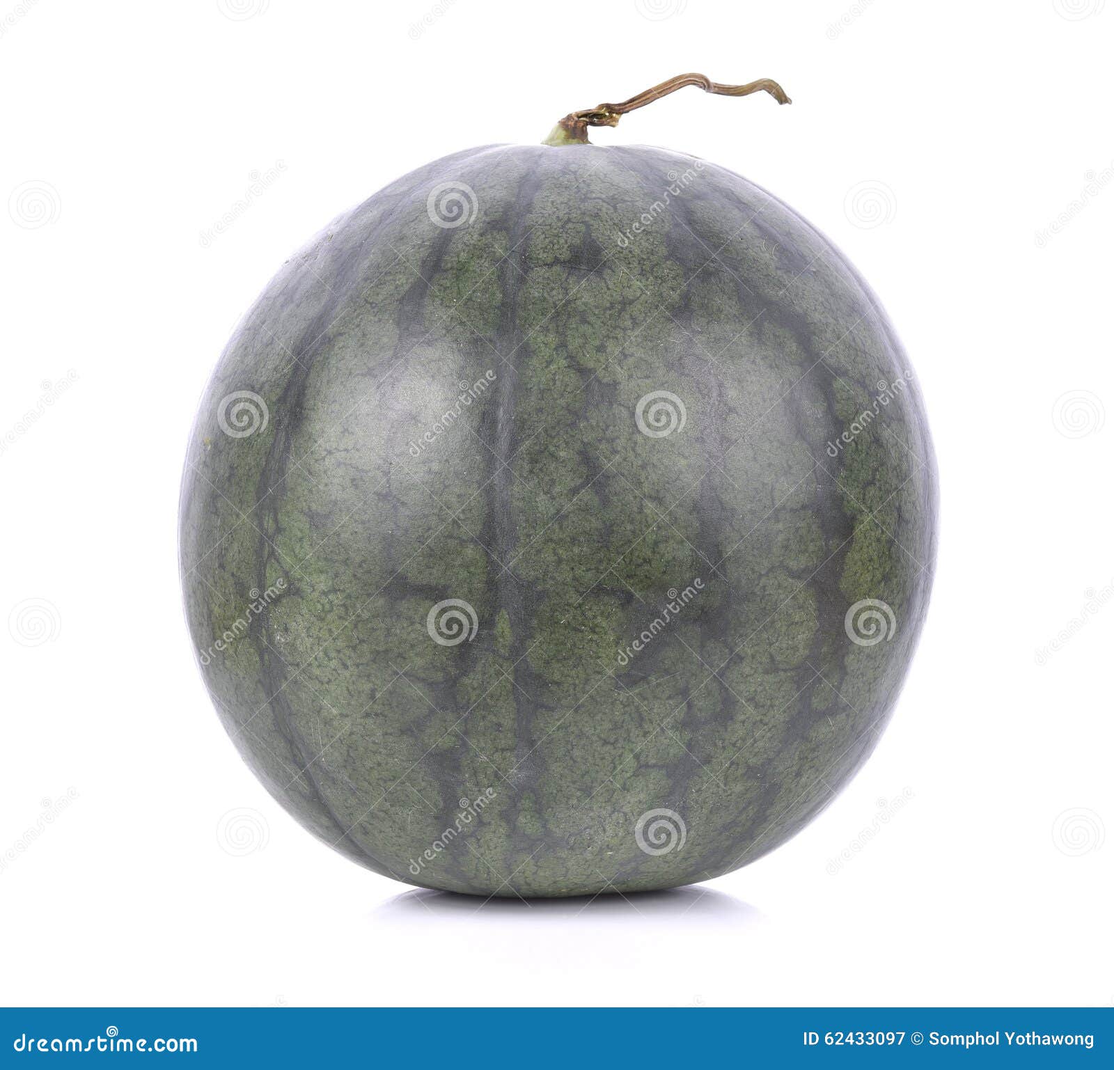 Watermelon on White Background Stock Image - Image of isolated, dessert ...