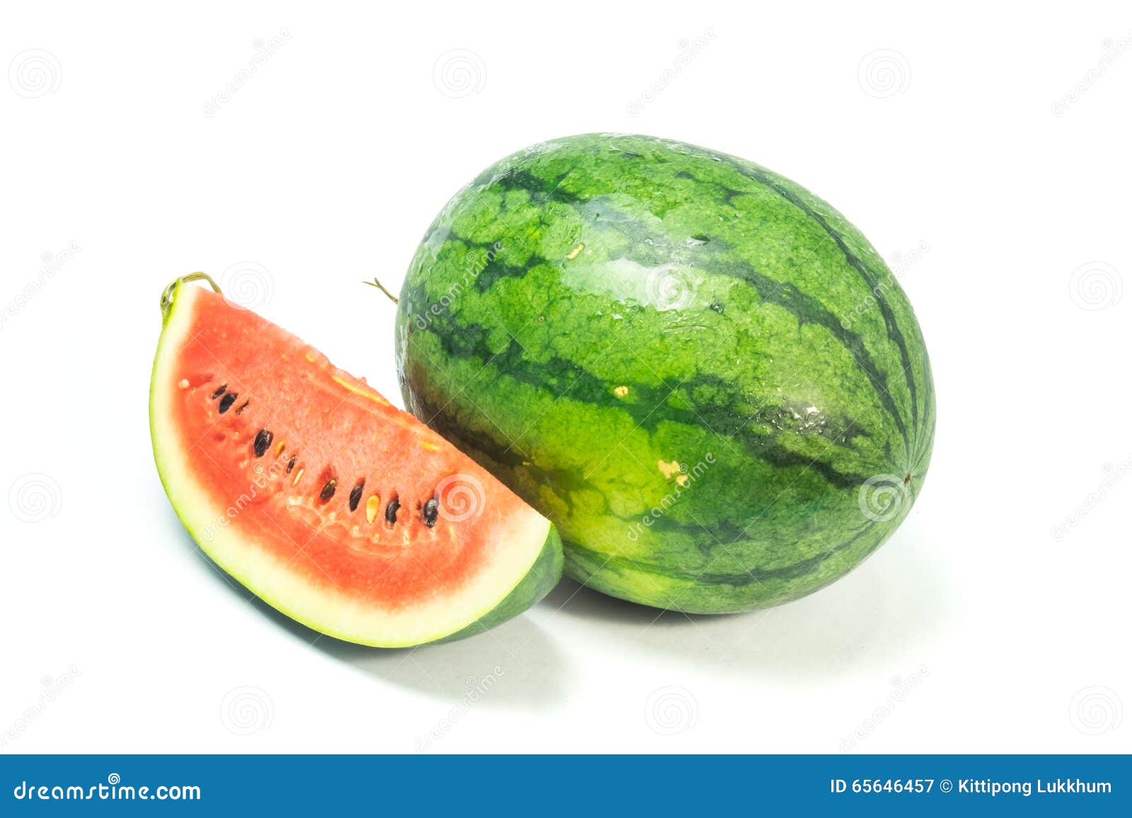 Watermelon White Background Stock Image - Image of green, melon: 65646457